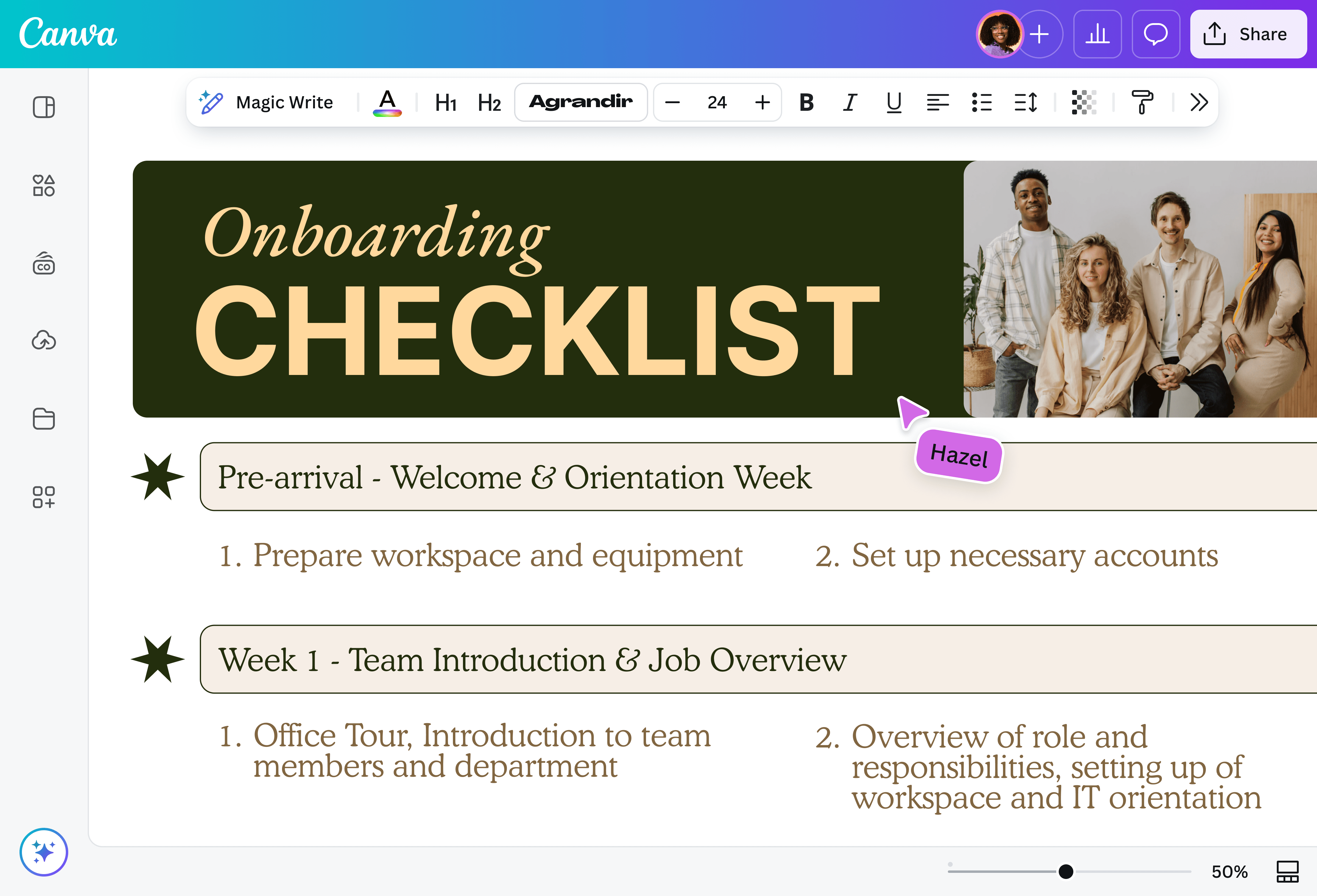 How to Make Onboarding Checklists (Examples, Templates) | Canva