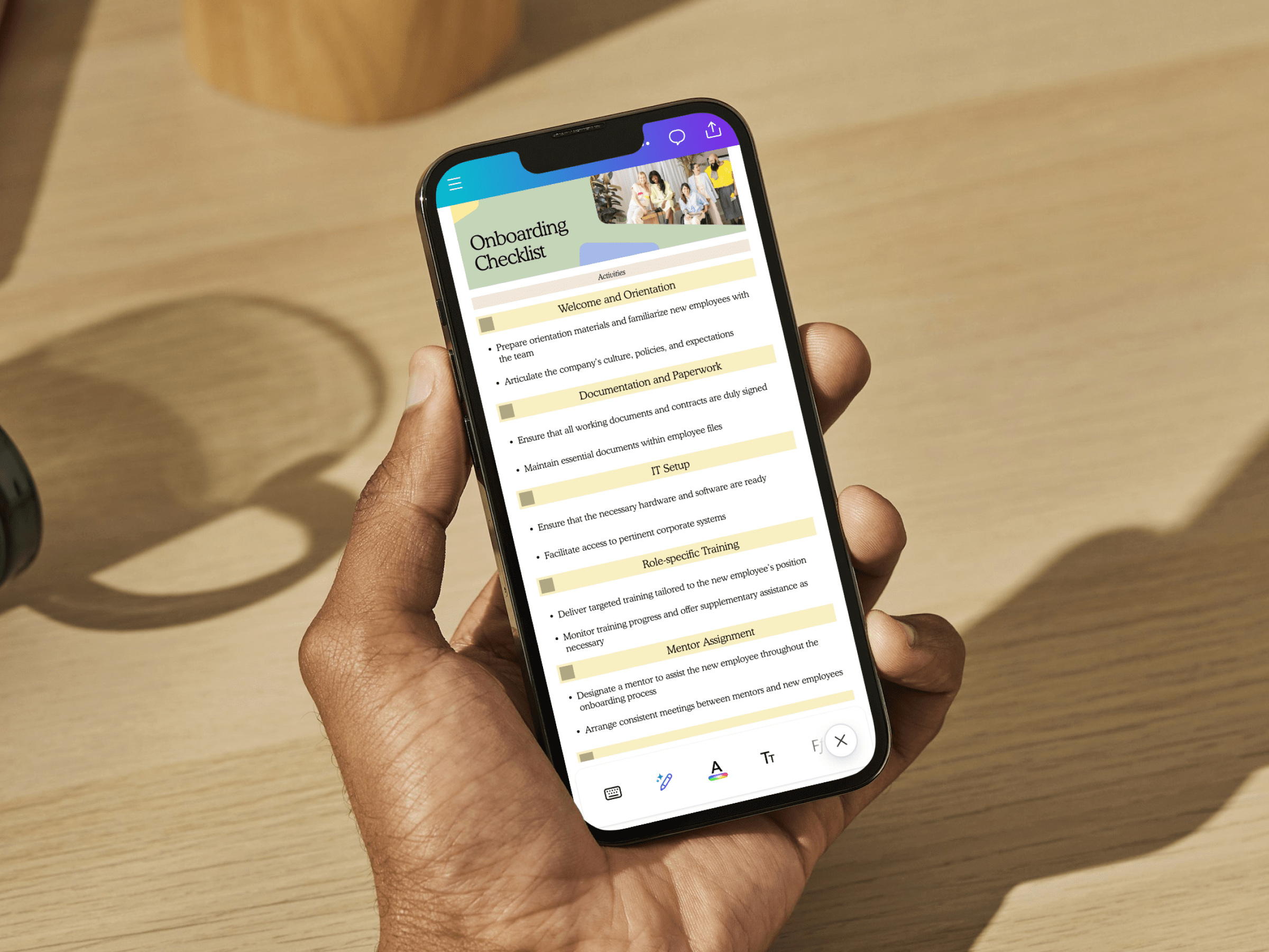 How to Make Onboarding Checklists (Examples, Templates) | Canva