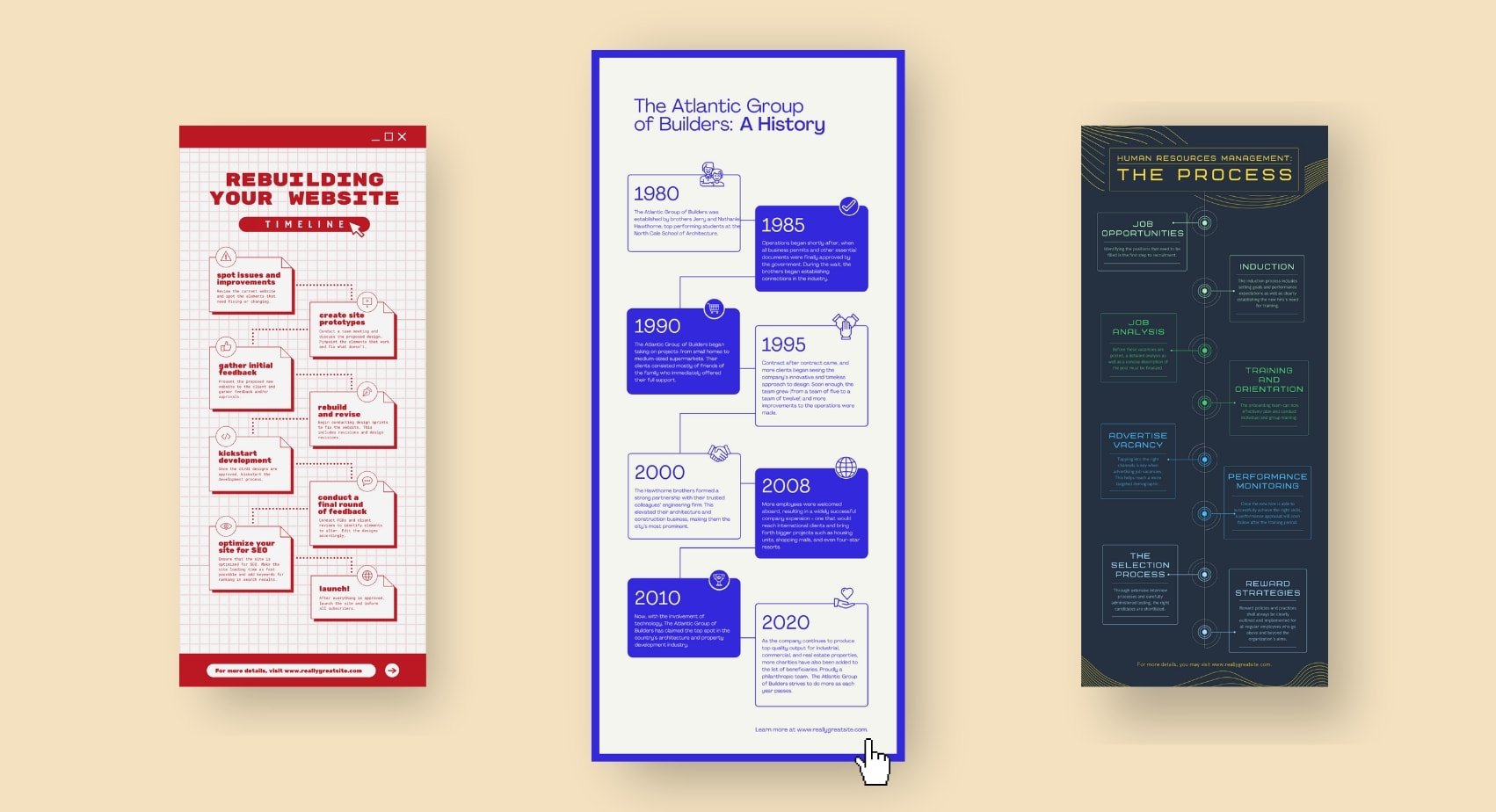 Faire une frise chronologique : création de timeline gratuite | Canva
