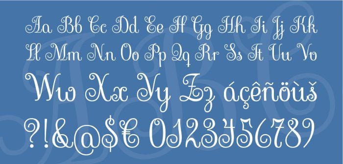 Letras Cursivas Sofisticadas Az