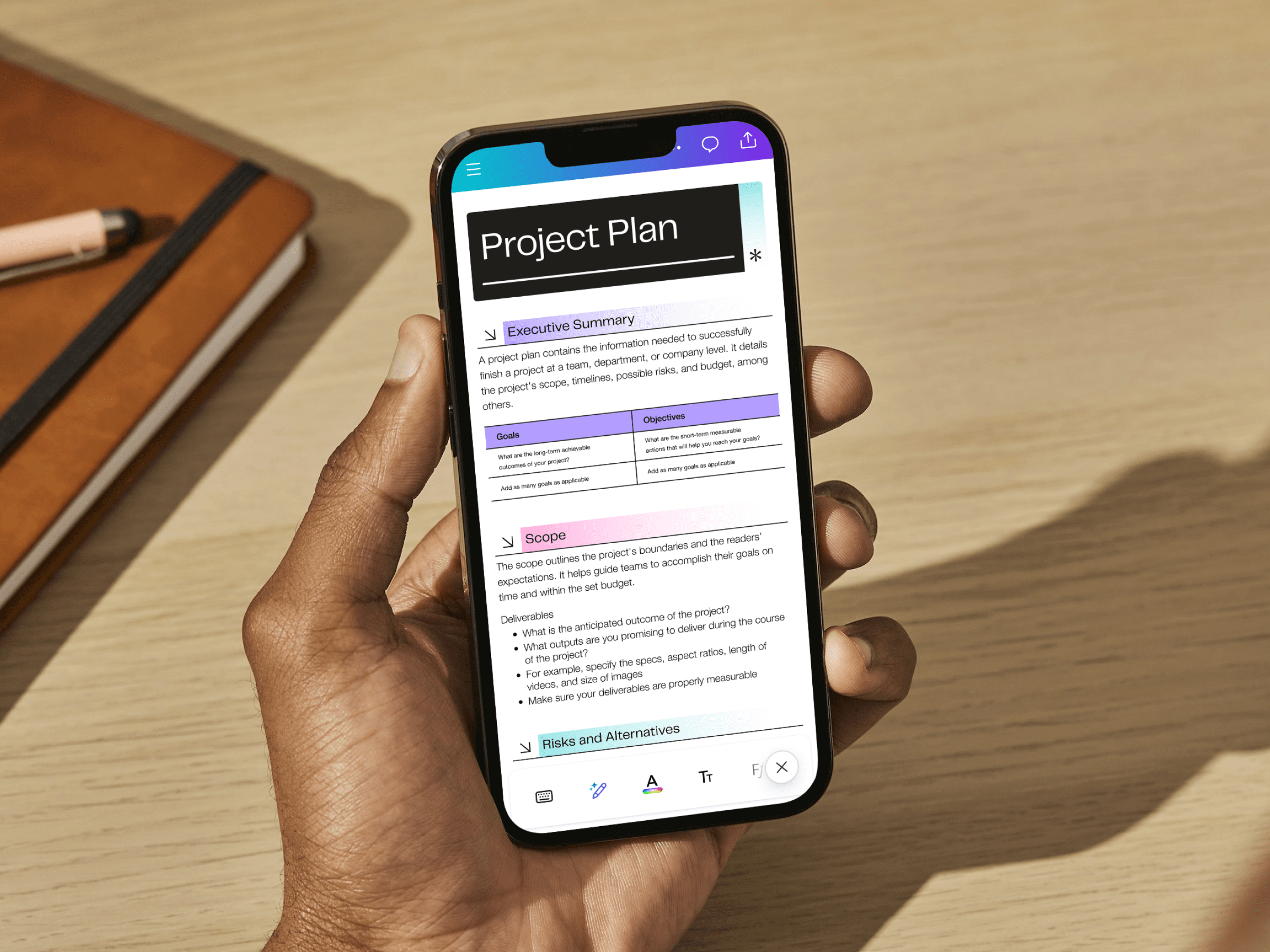 Project plan: scopri come creare un piano di progetto online | Canva