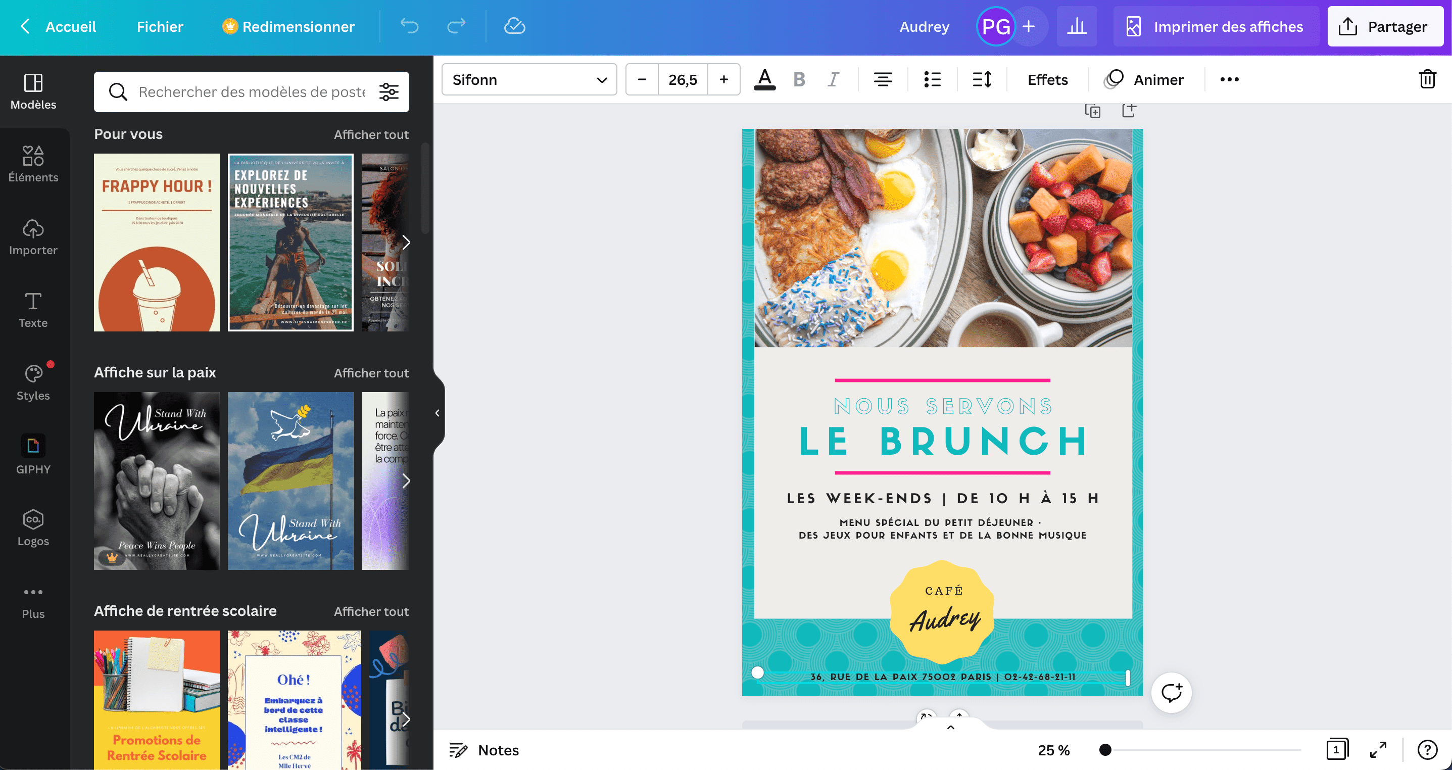 Créer une affiche publicitaire gratuitement en ligne | Canva
