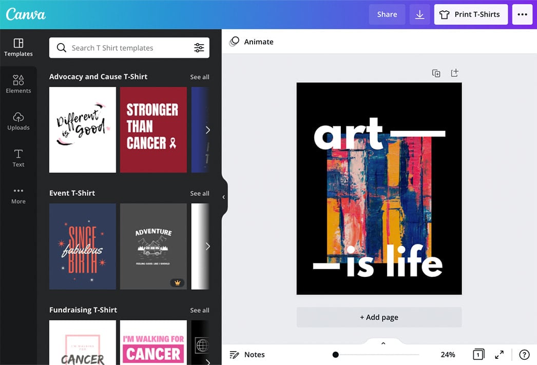 Créer un tee-shirt personnalisé gratuitement | Canva