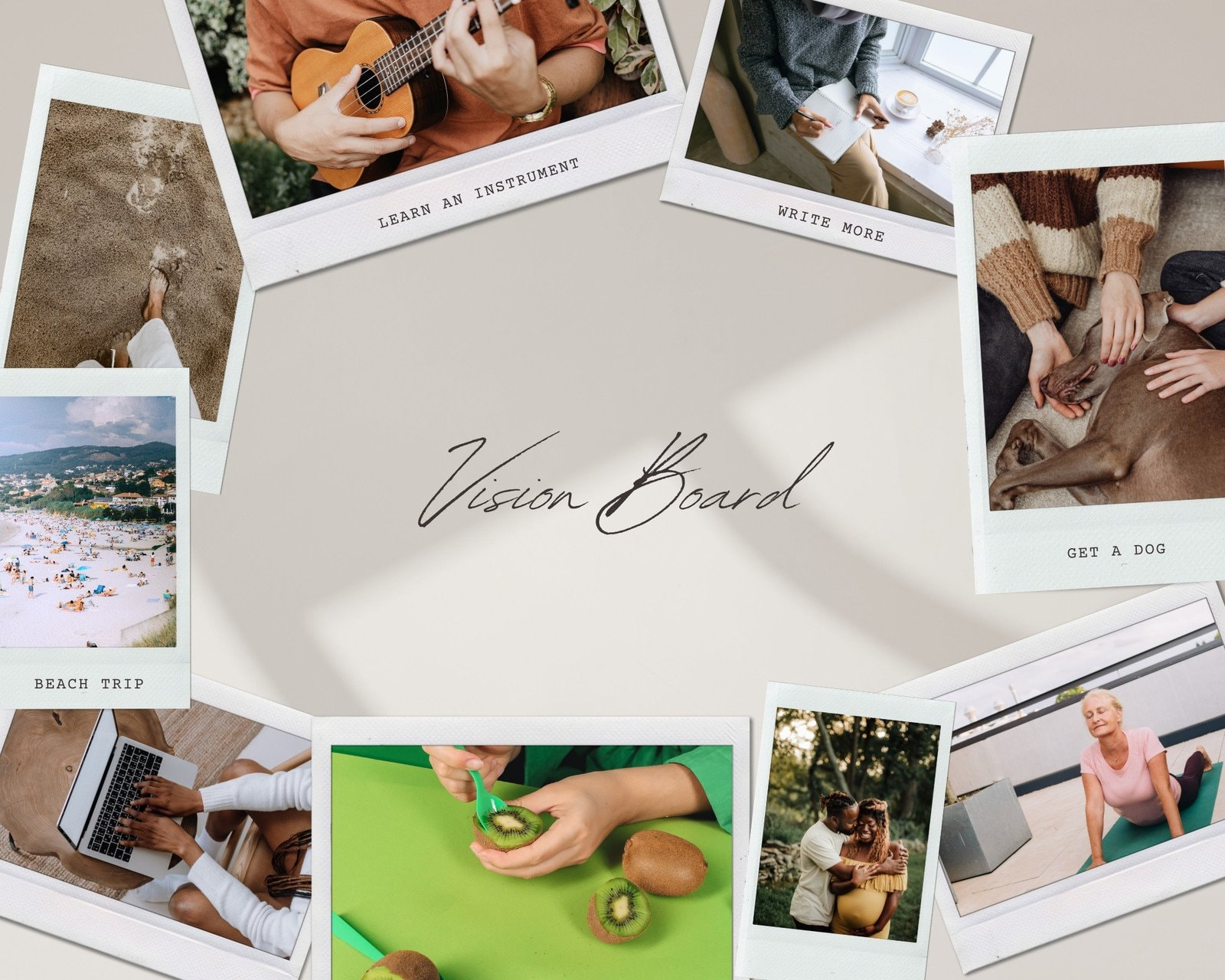 Gratis online vision board Maken | Canva