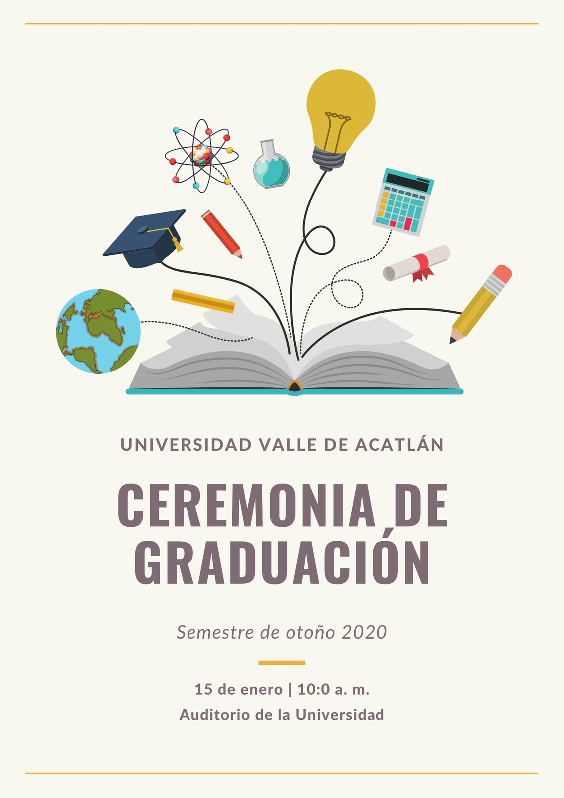 Ejemplo De Programa De Graduación De La Universidad