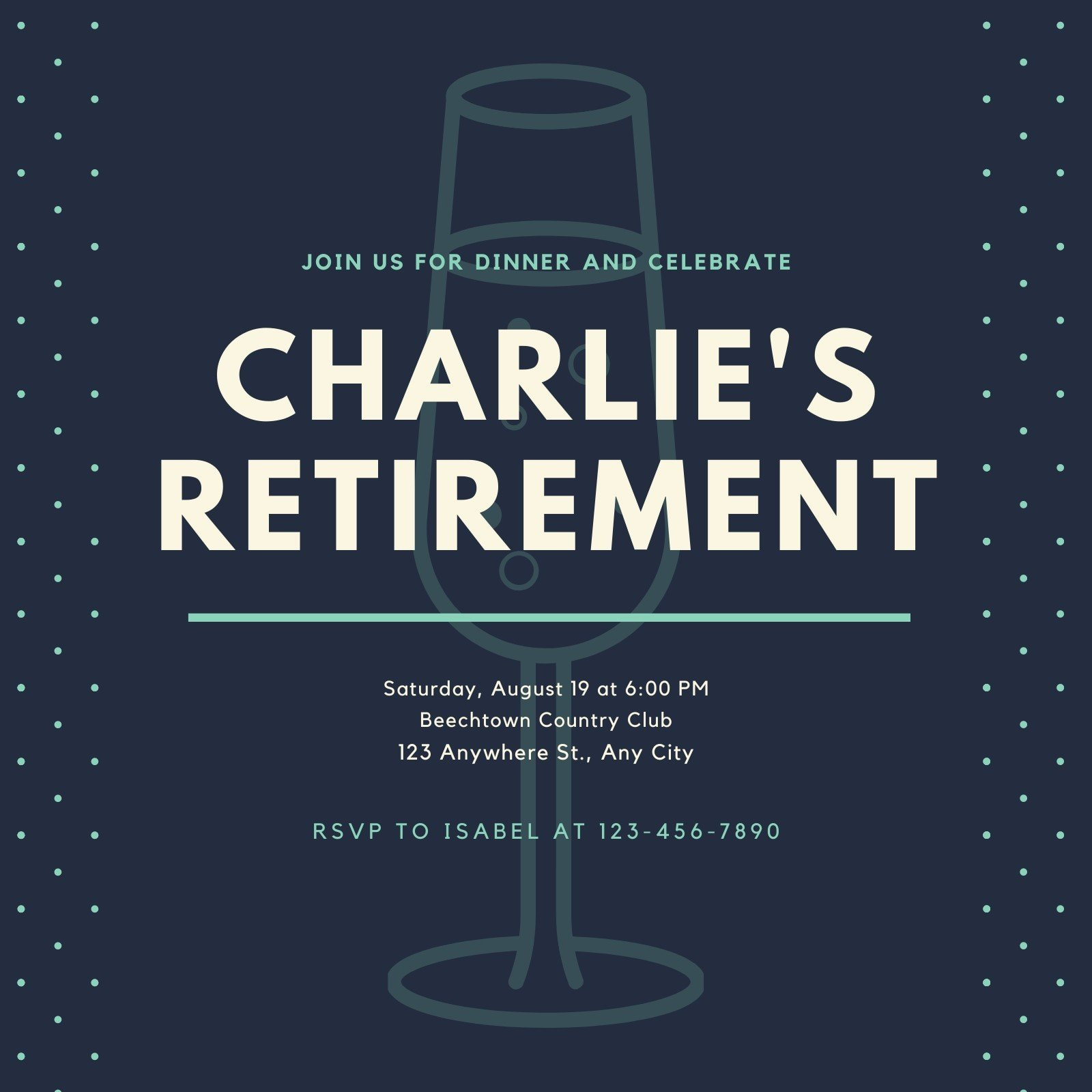 Electronic Retirement Party Invitations