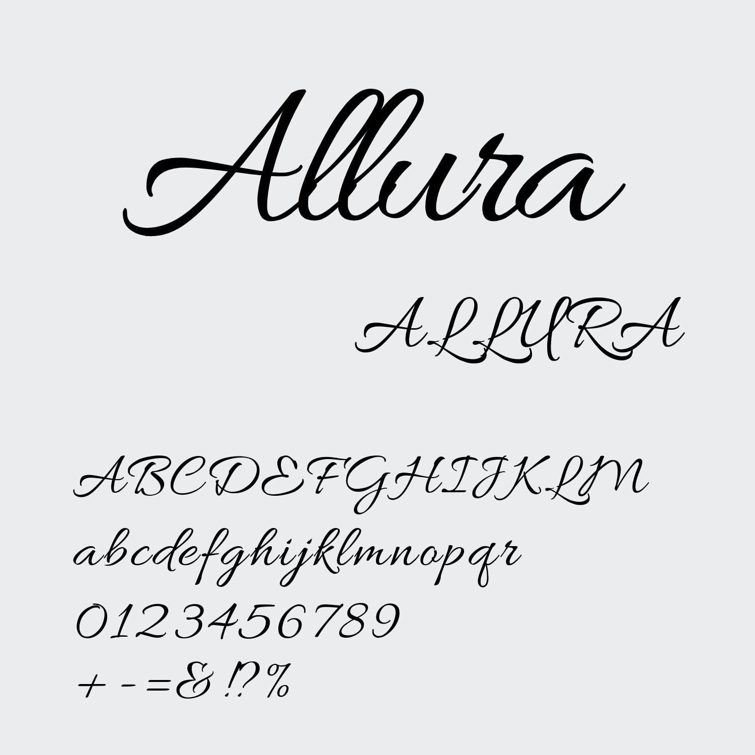 Schöne Schriftarten Alphabet