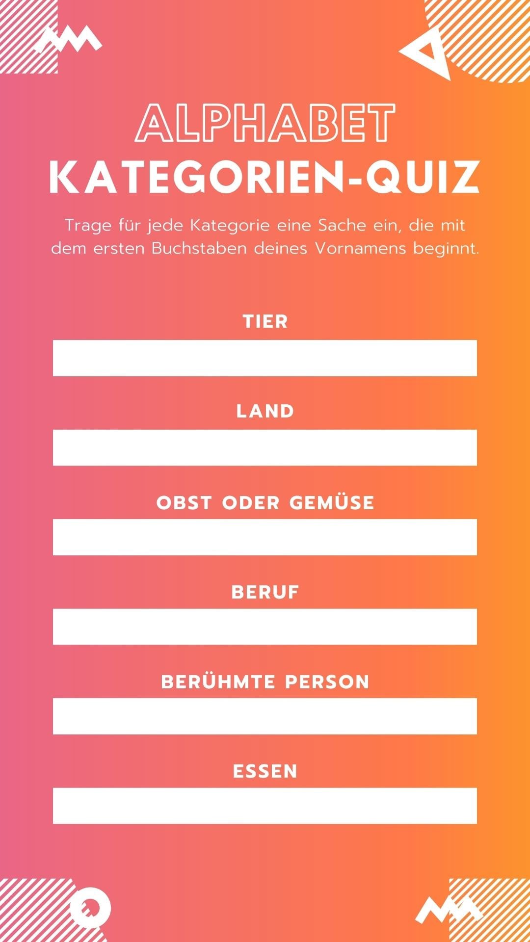 Questionnaire Instagram