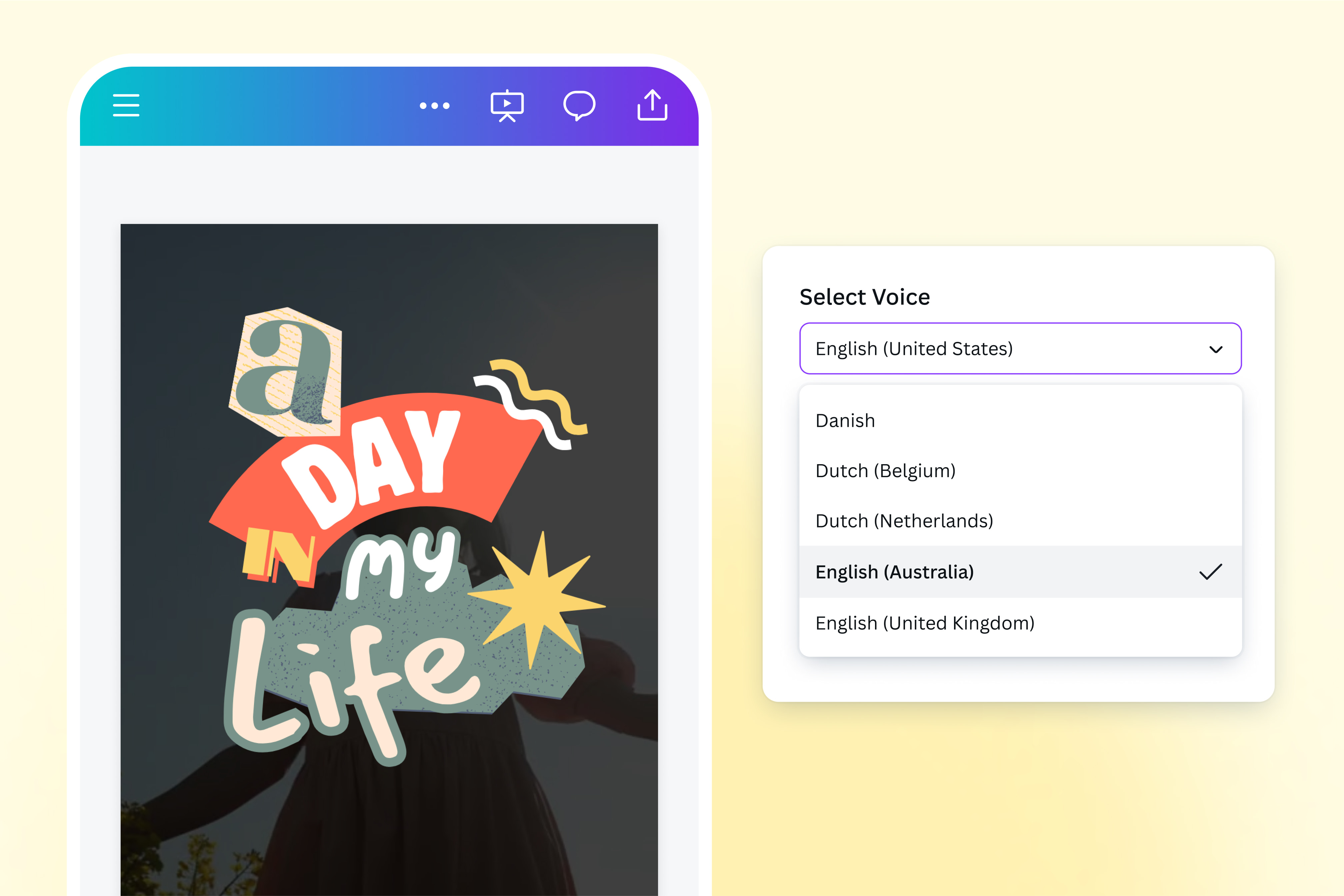 Generador de Voz en Off con IA Gratis | Canva