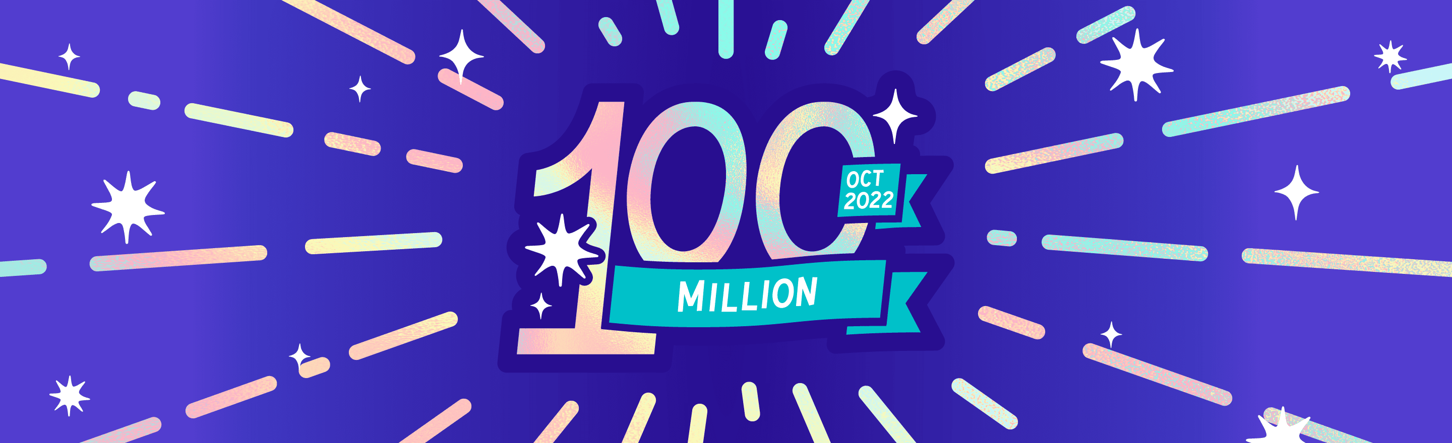 Thank you for being 1 in 100 million