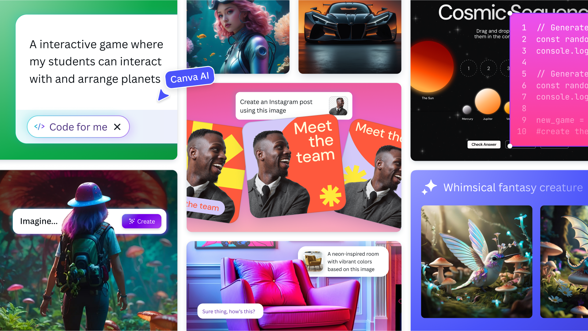 Design, code, and create with our biggest AI launches yet
