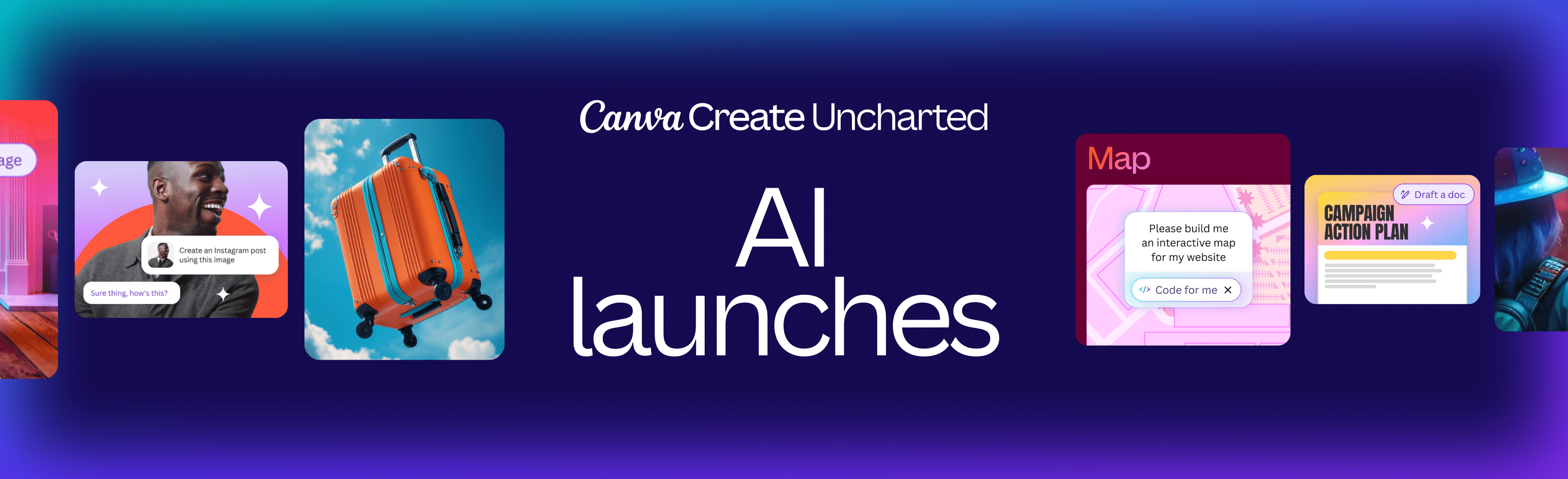 Design, code, and create with our biggest AI launches yet