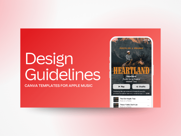 Canva + Apple Music | Design cover art for your music