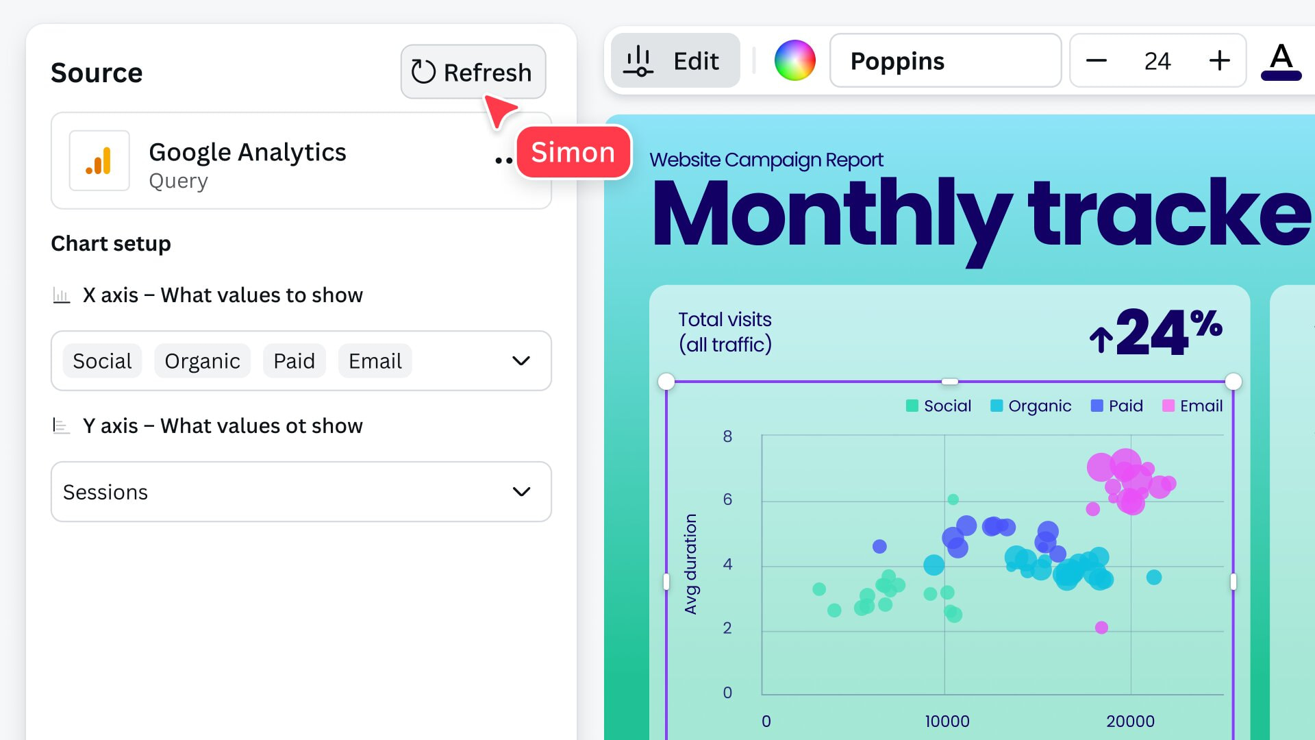 Canva Sheets is here: Visualise, analyse, and create at scale