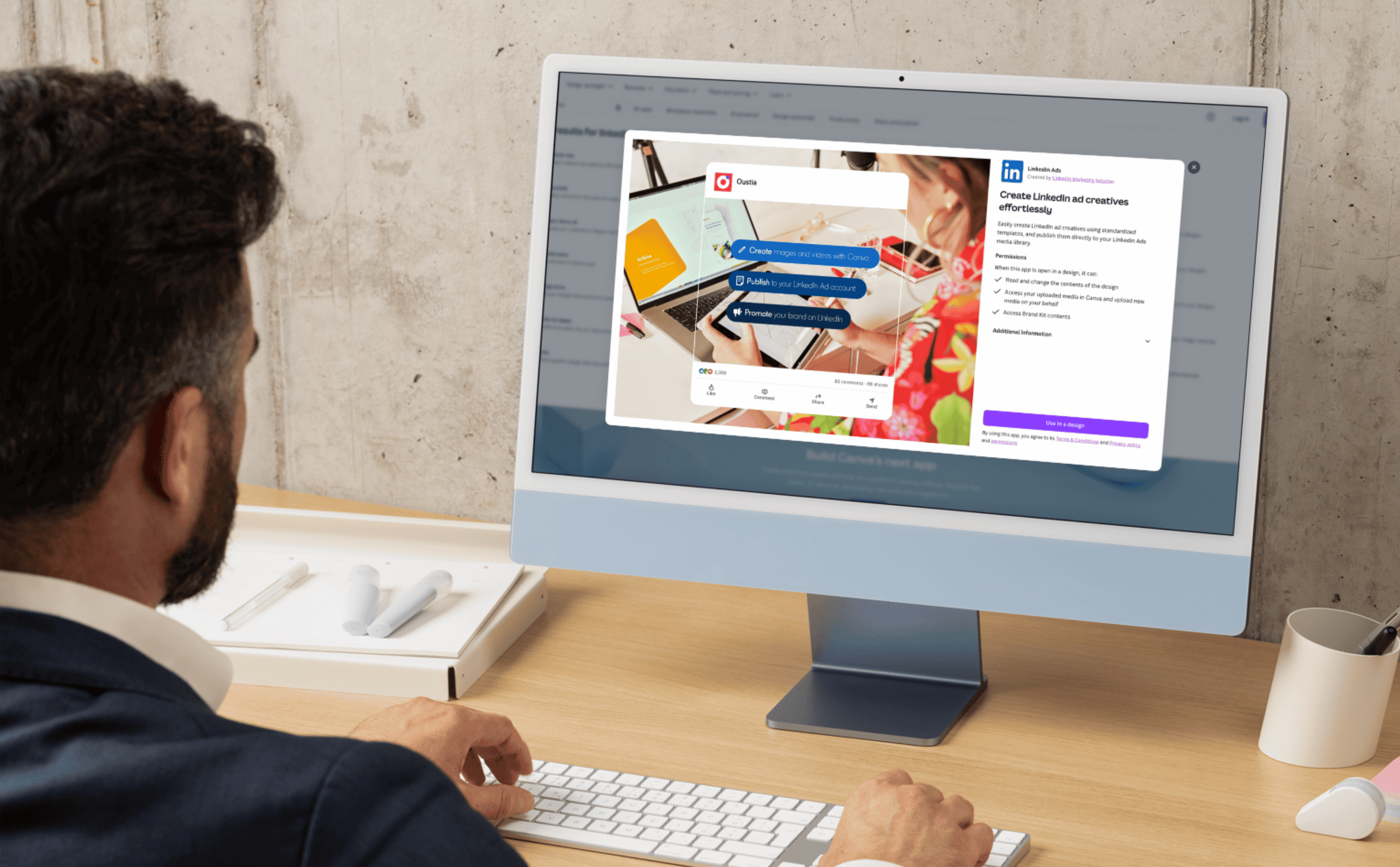 From Canva to campaign: Creating LinkedIn ads just got easier