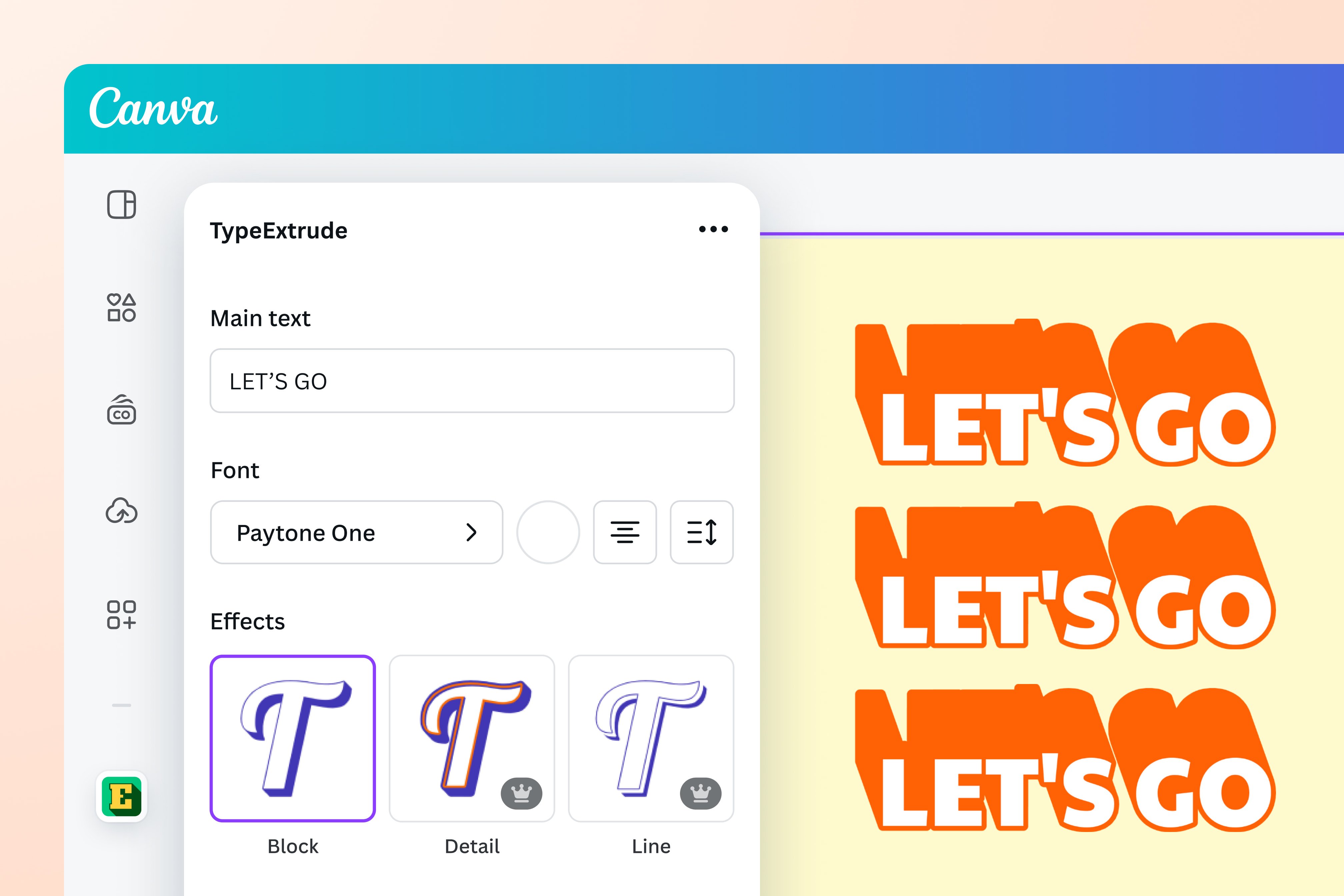 Add text effects: Add depth and dimension to text | Canva