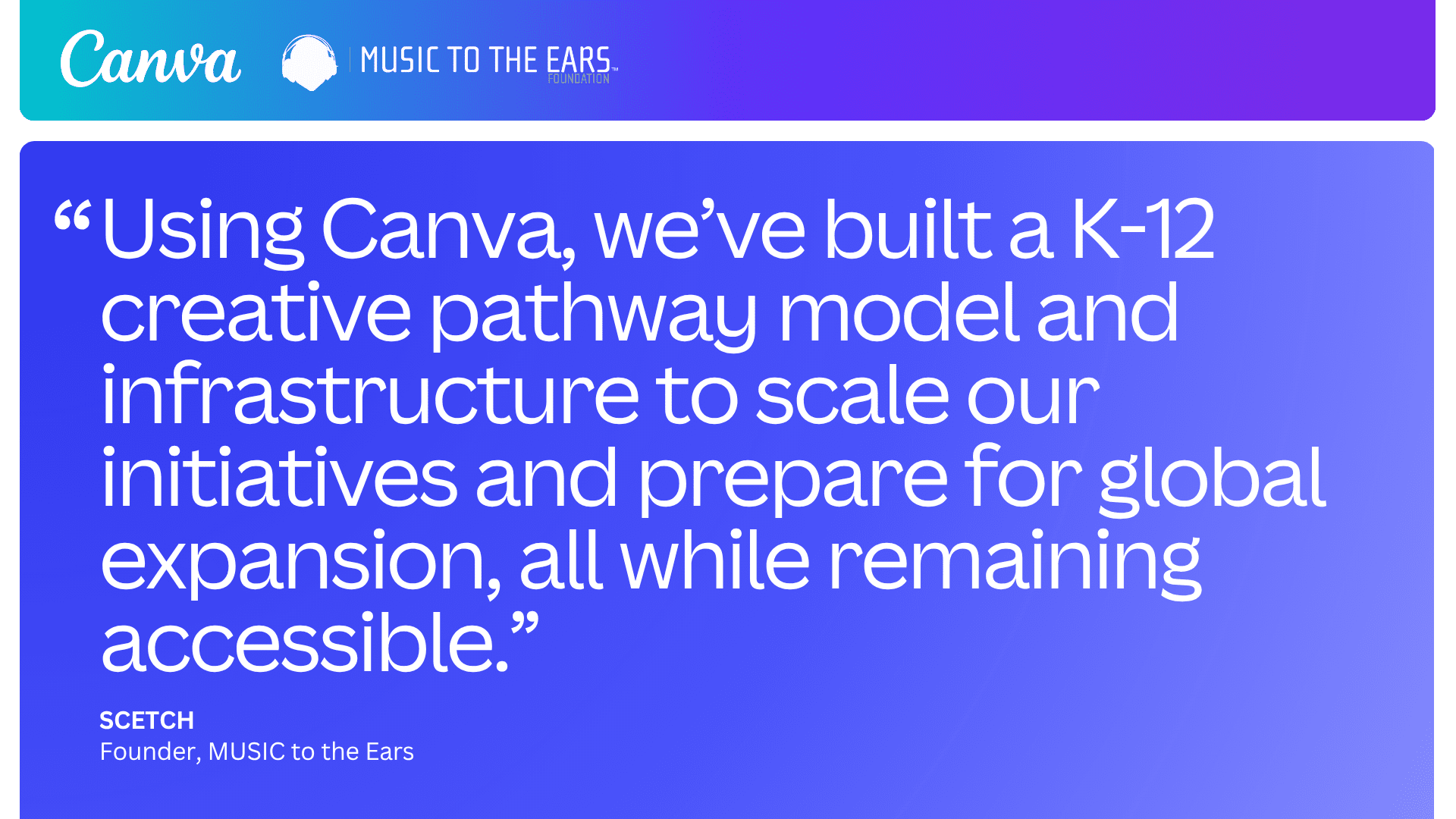 How MUSIC to the Ears uses Canva to reimagine K-12 creative pathways in ...