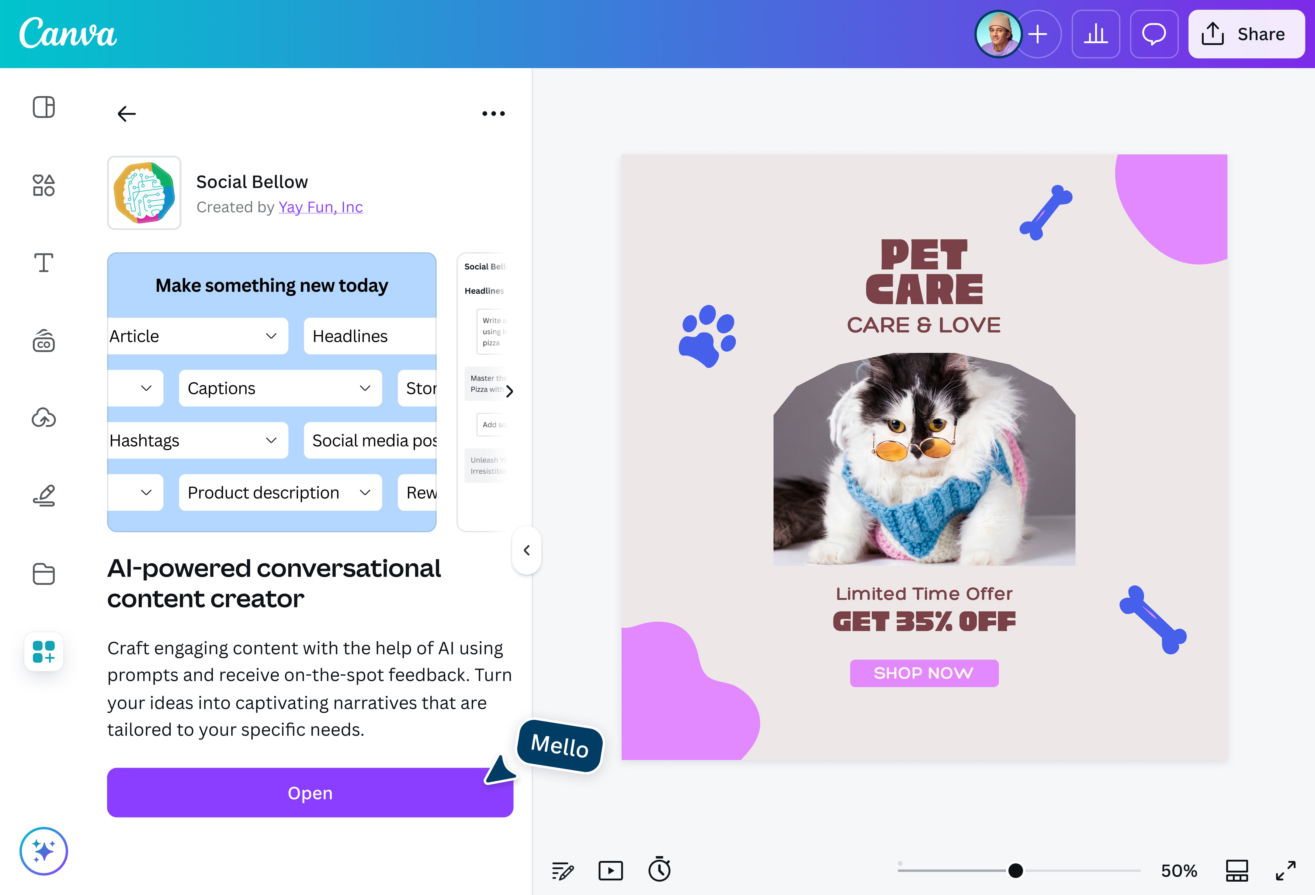 Free AI Facebook Hashtag Generator | Canva