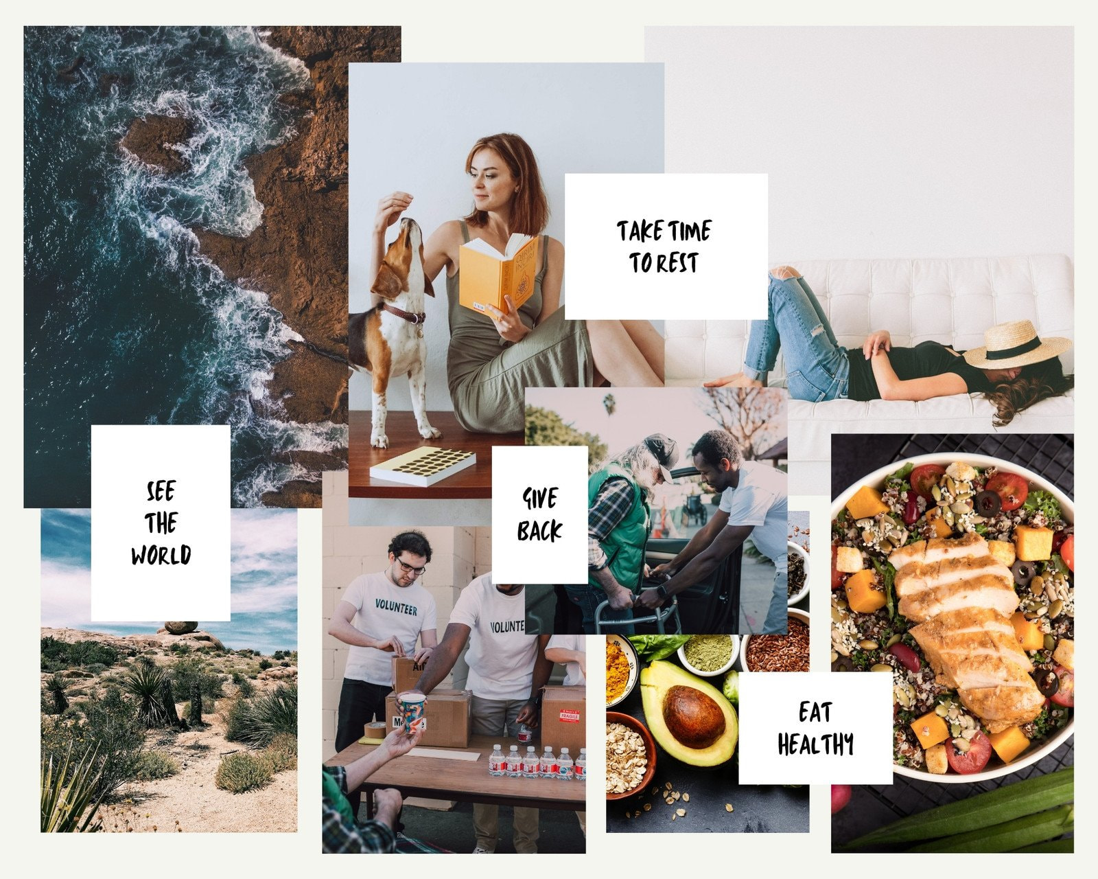 Crea vision board online gratis | Canva
