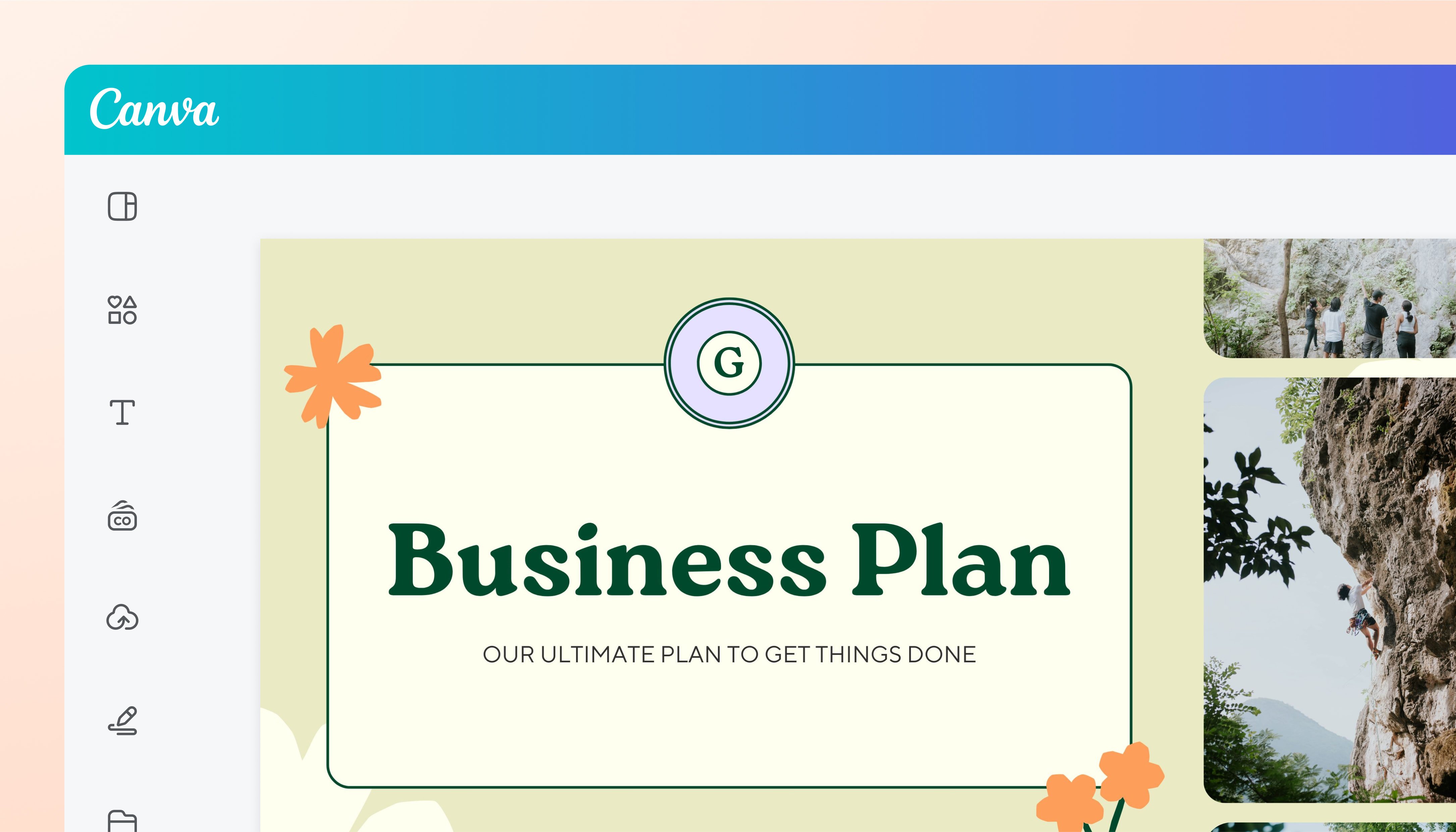 Free customizable business plan presentations | Canva