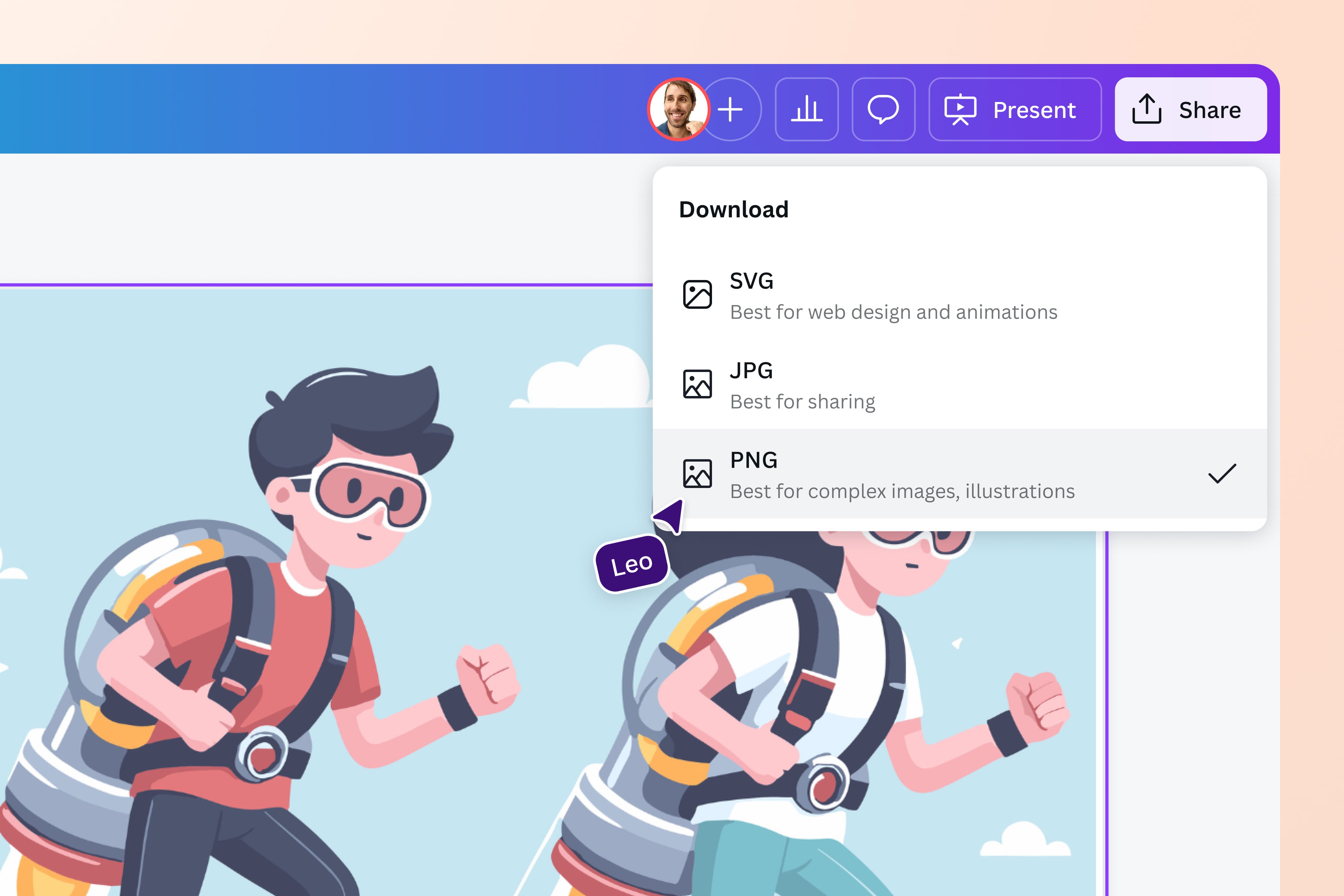 AI to PNG: Convert AI to PNG online for free | Canva