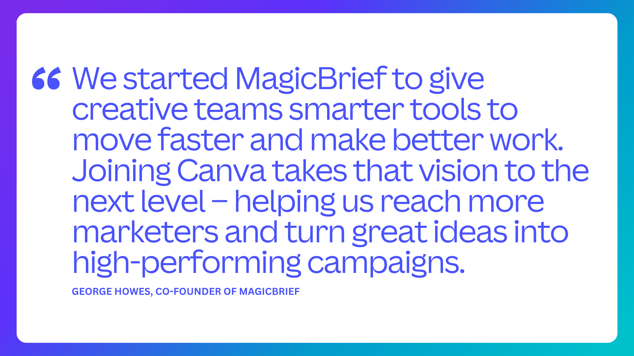 Performance meets creativity: MagicBrief to join Canva