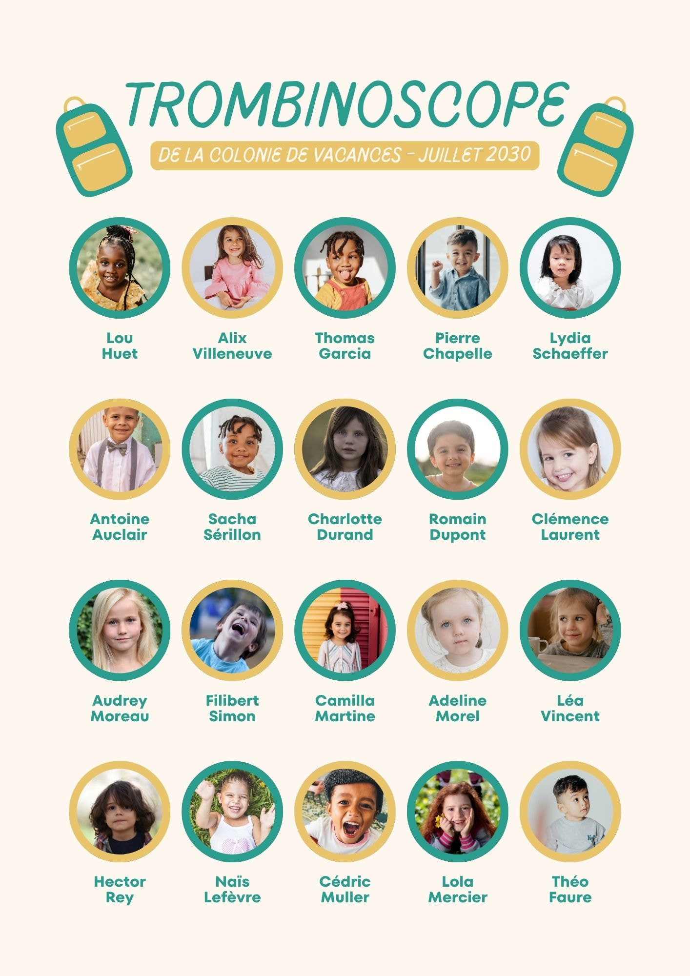 15 modèles pour faire un trombinoscope original gratuitement | Canva