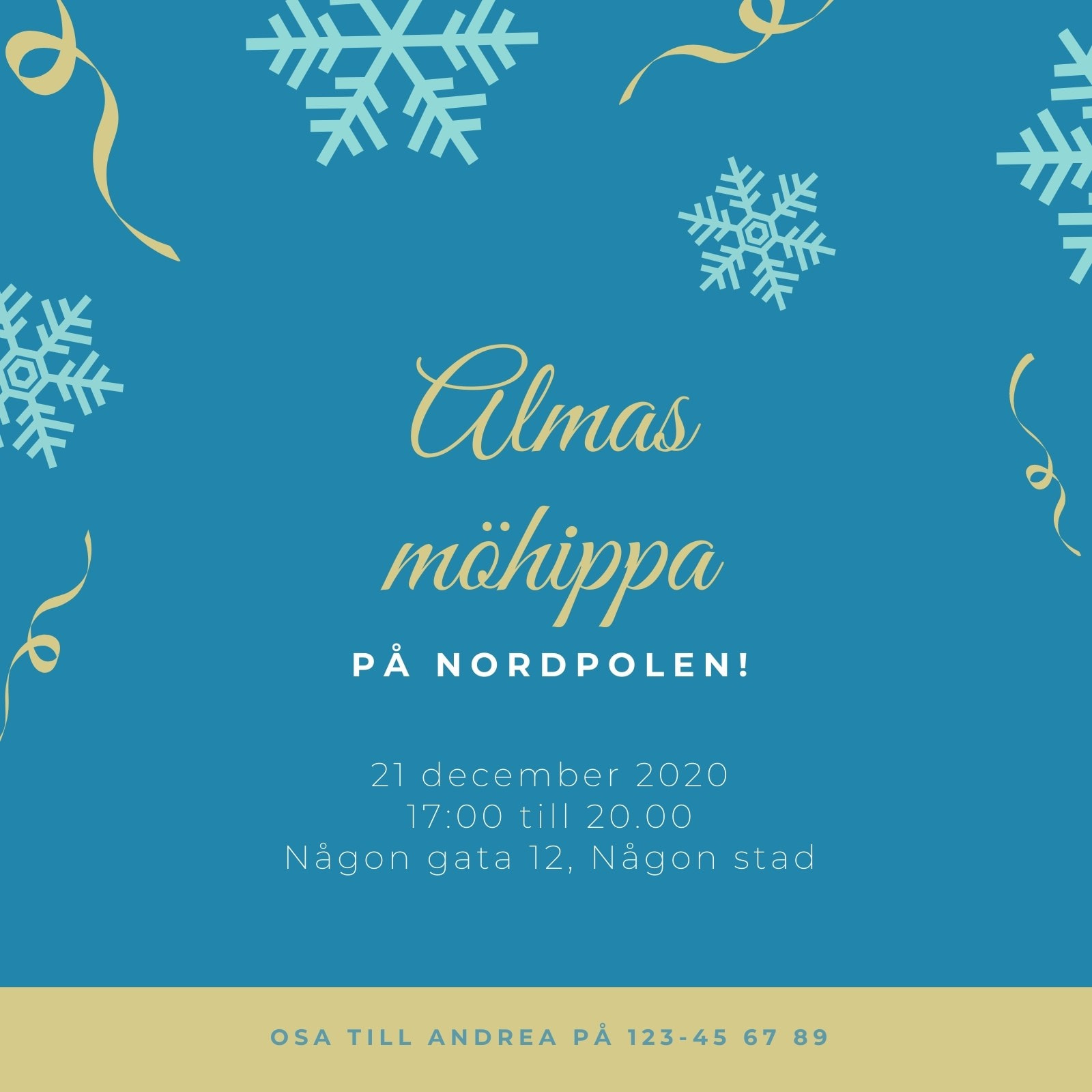 Skapa en unik festinbjudan med enkelt designprogram | Canva