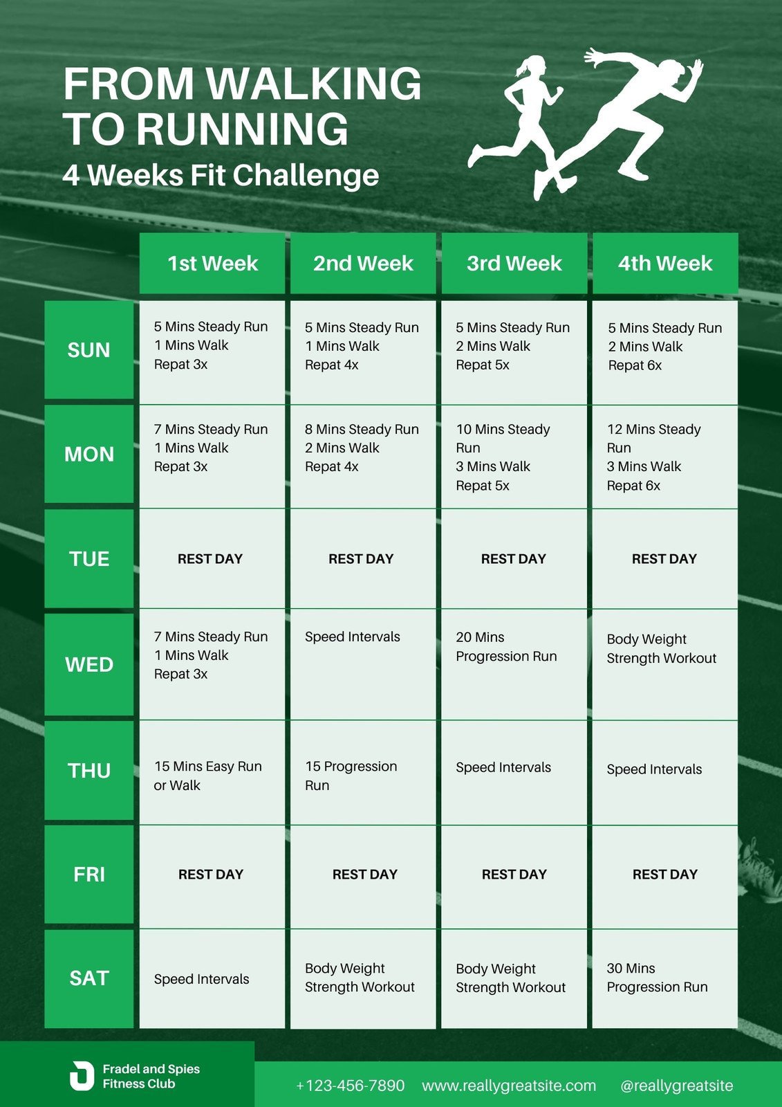 Free Workout Planner Maker - Create a Workout Planner | Canva