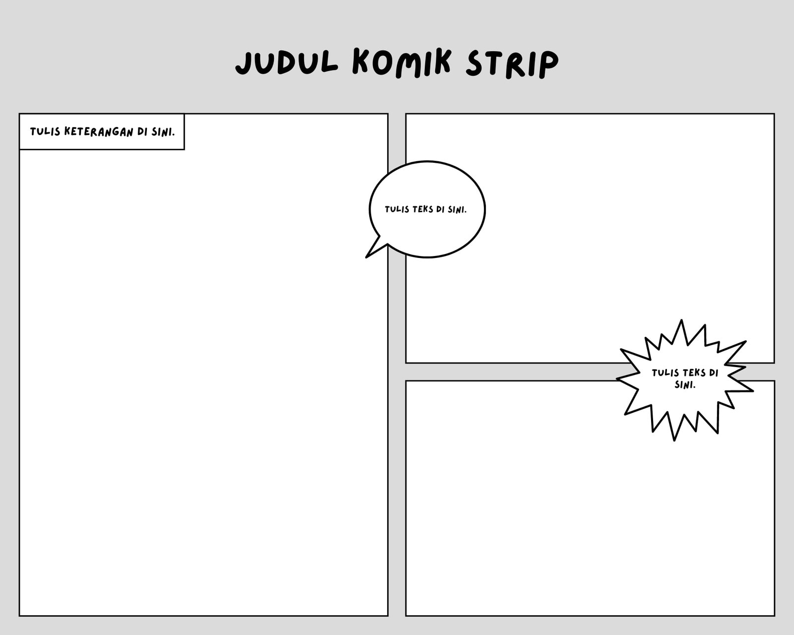 Membuat Komik Sendiri dengan Beragam Contoh - Canva