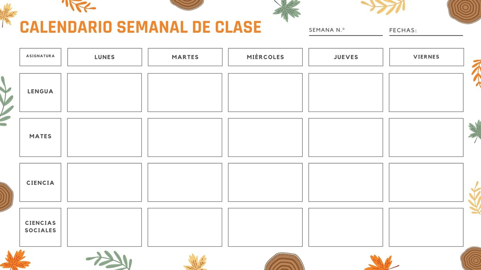 Crear tu horario semanal online e imprimirlo es fácil con Canva