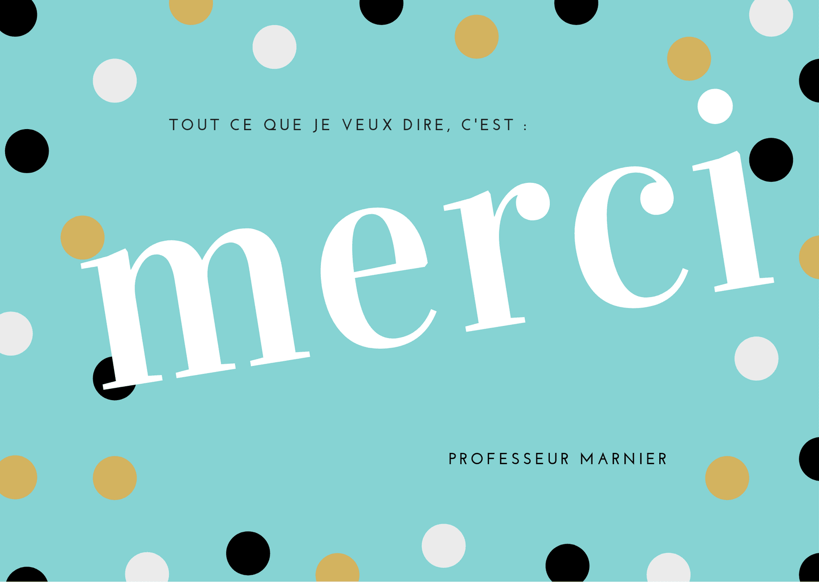 Carte De Remerciement Imprimable Gratuite