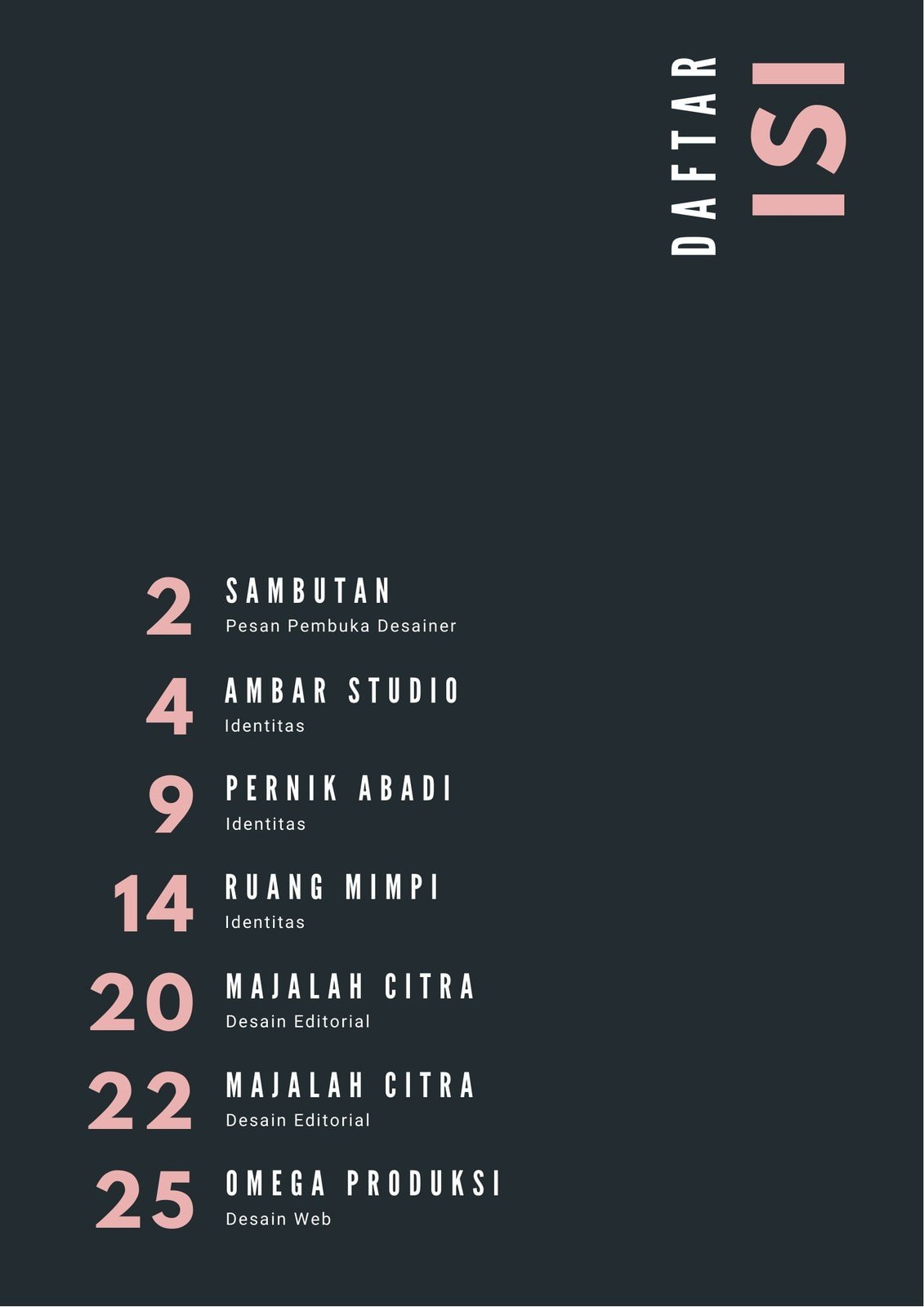 Membuat Daftar Isi yang Menarik | Canva