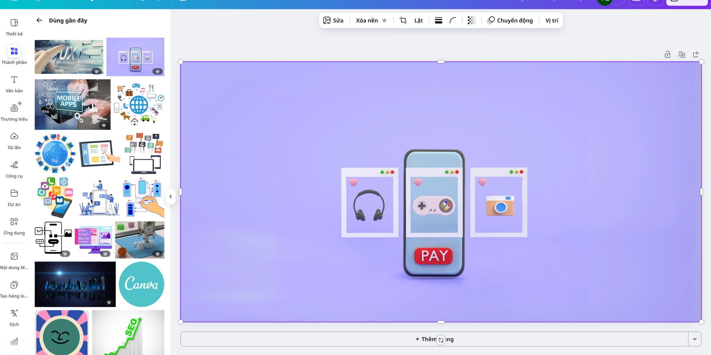 Thiết Kế App & Giao Diện UI/UX Online Miễn Phí | Canva