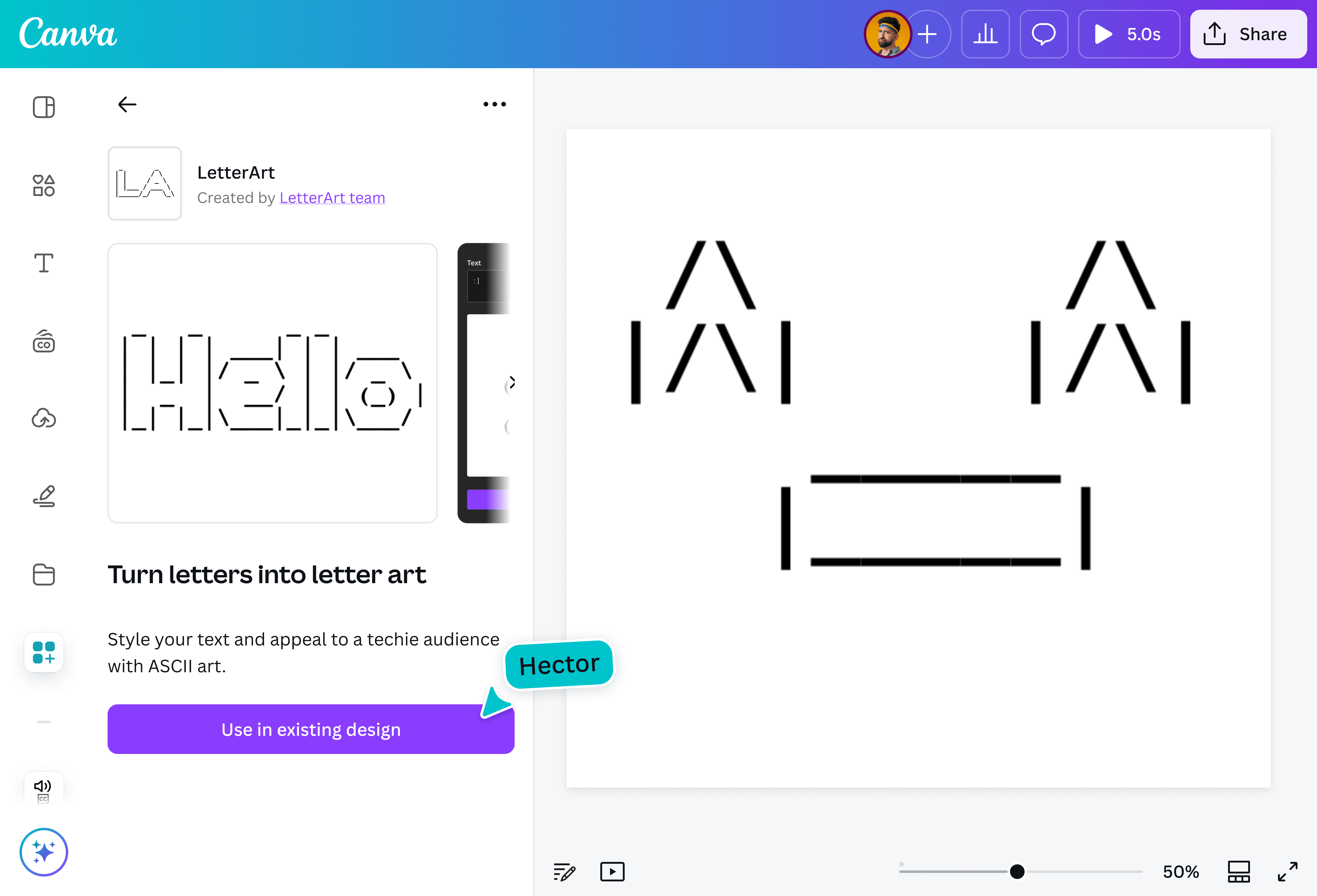 Gerador de arte ASCII grátis: converta texto em arte ASCII | Canva
