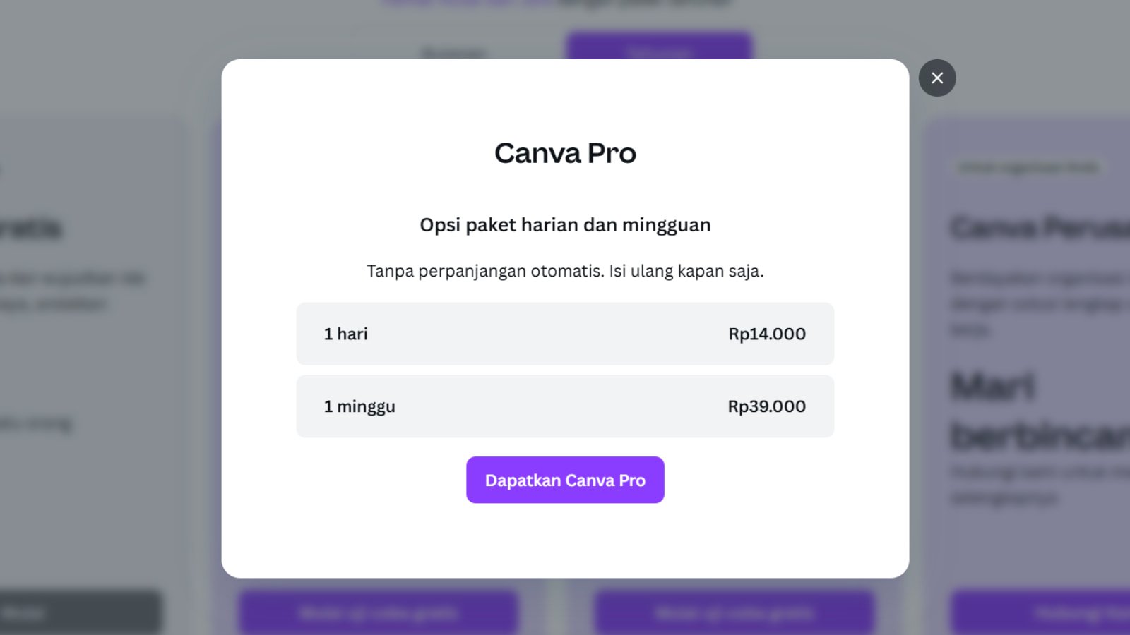Beli langganan Canva Pro murah resmi | Canva