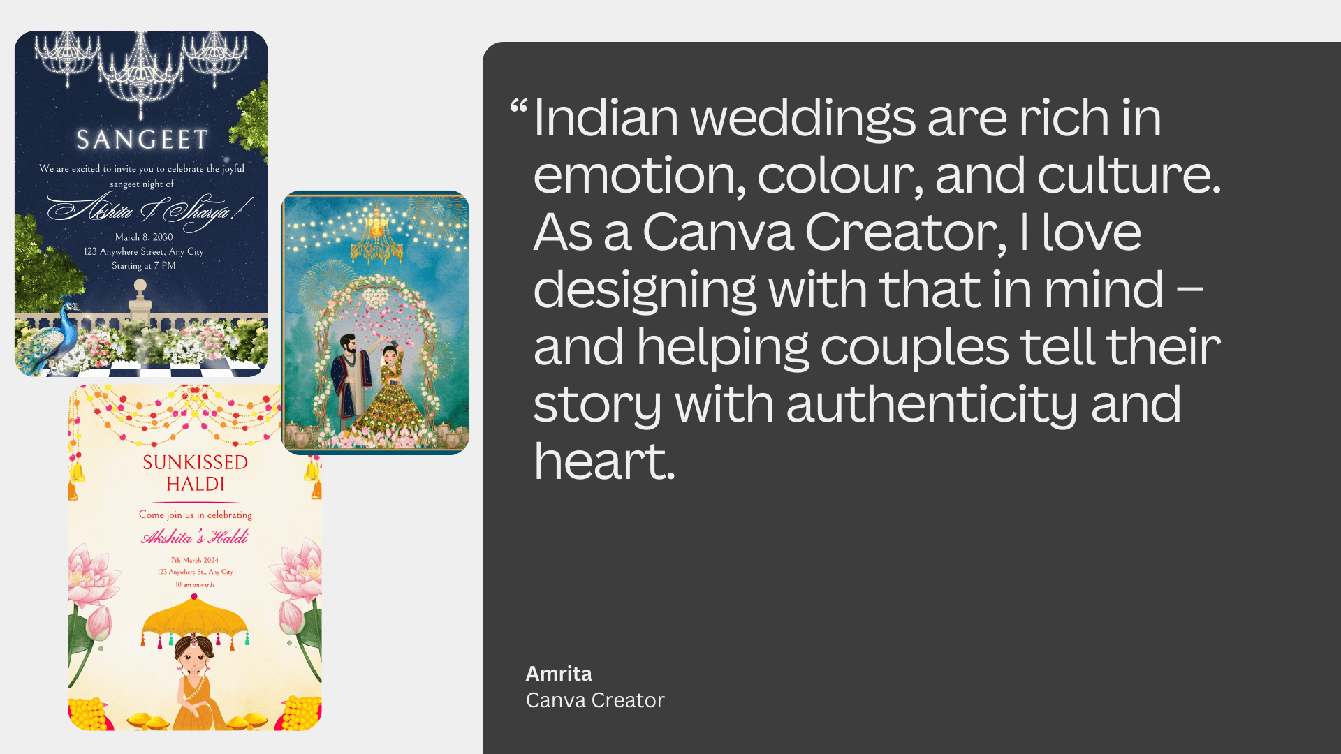 Mandaps, mehendi & moodboards: Designing Indian weddings with Canva