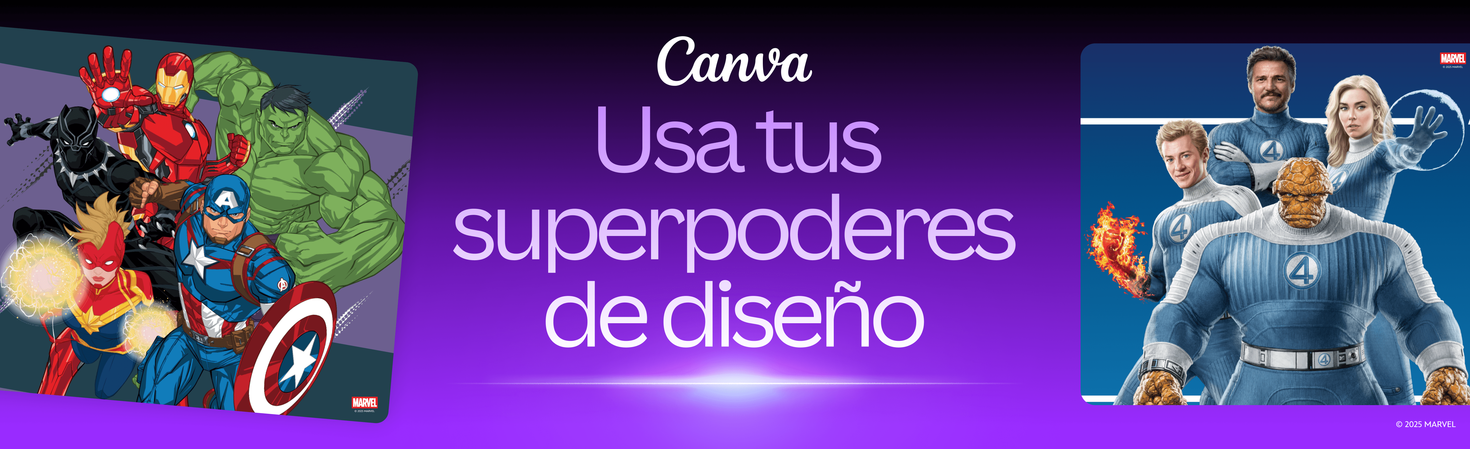 Usa tus superpoderes de diseño: las plantillas de Marvel están disponibles