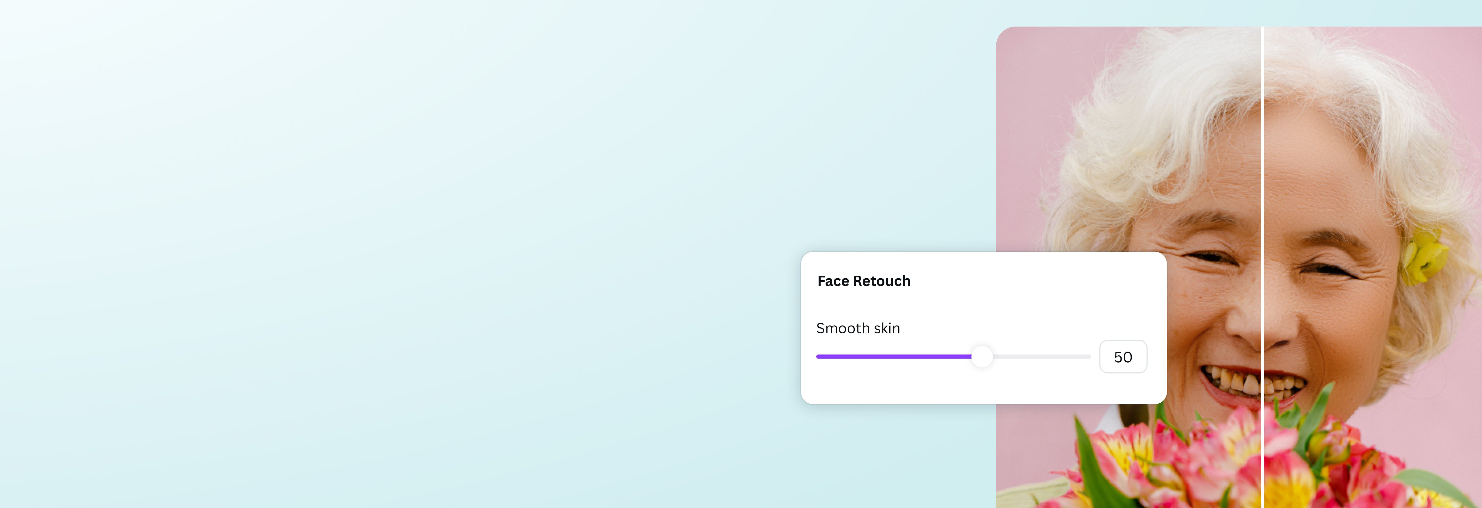 Free online face smooth tool: Retouch photos in seconds | Canva