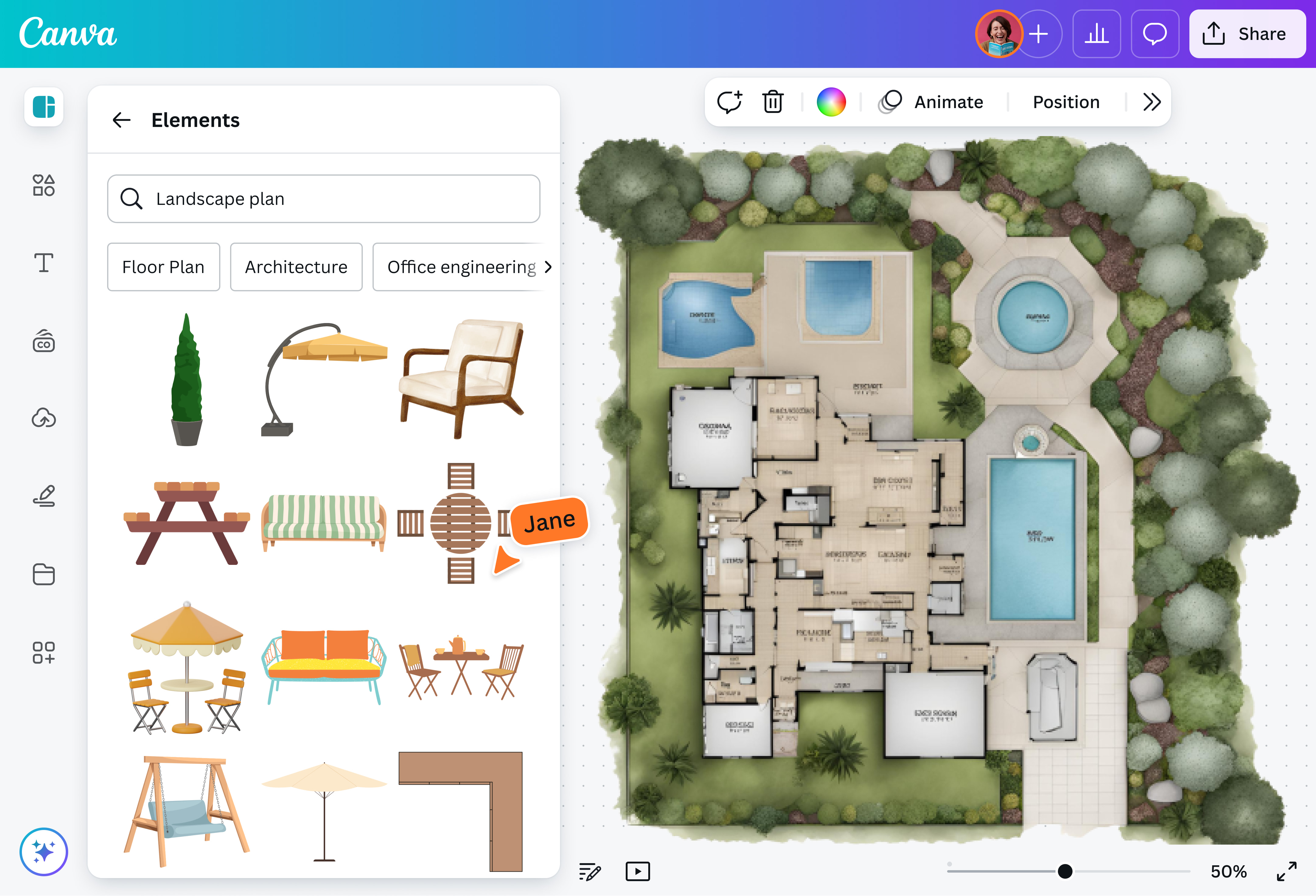 Plans de jardin : vos plans paysagistes gratuits en ligne | Canva