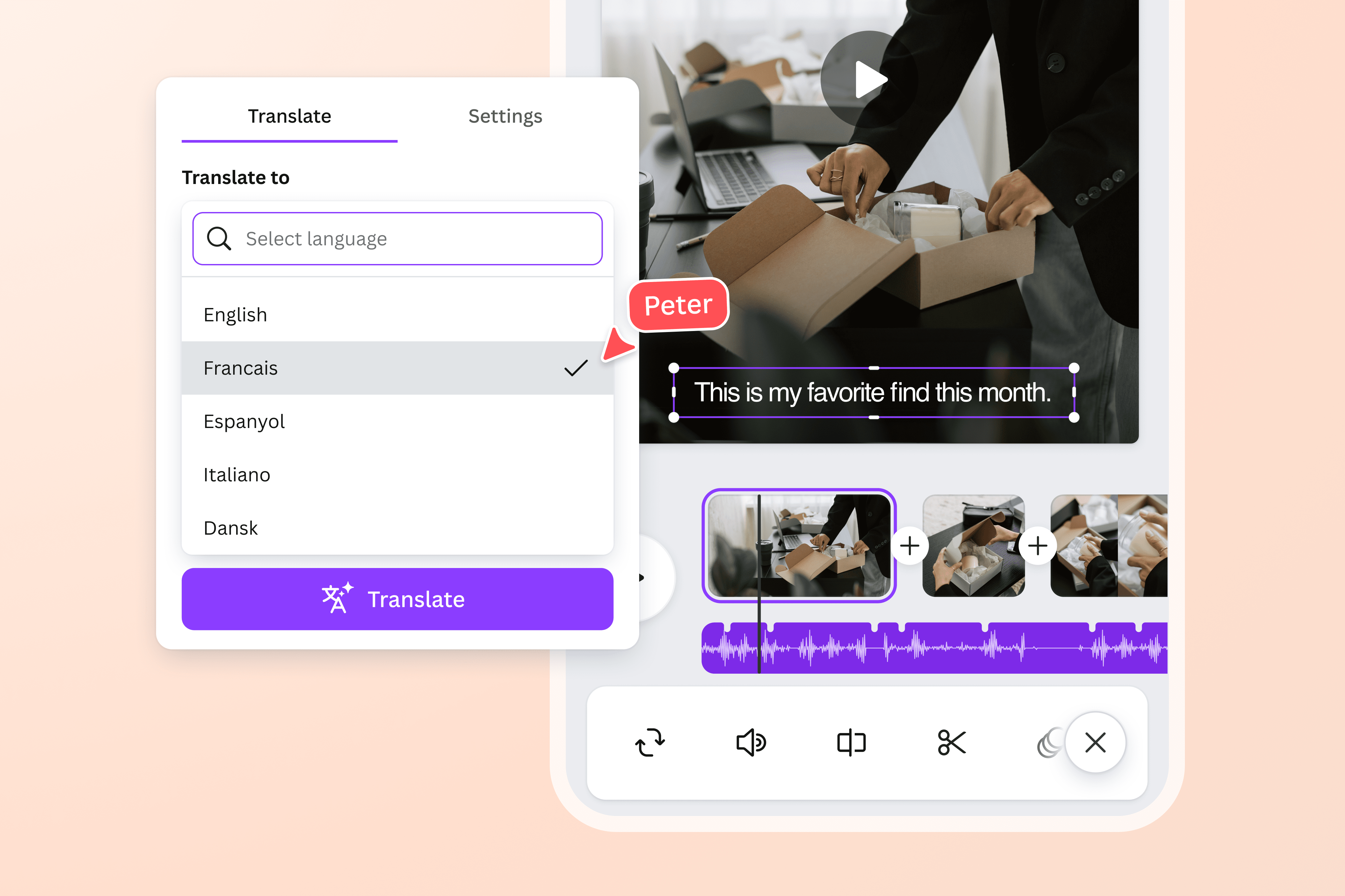 Sottotitoli automatici gratis: genera sottotitoli con l'AI | Canva