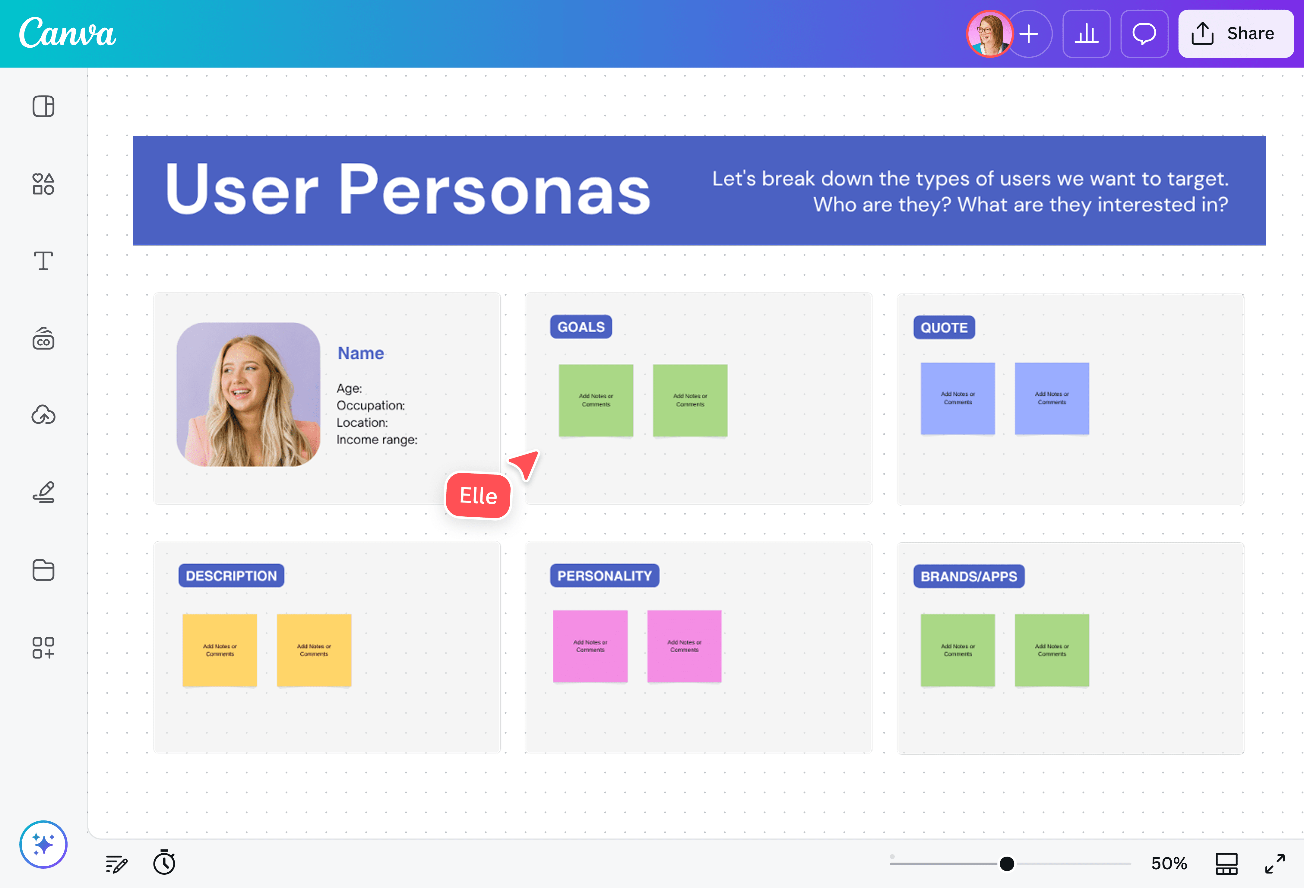 How to Create a User Persona (Free Templates & Tips) | Canva