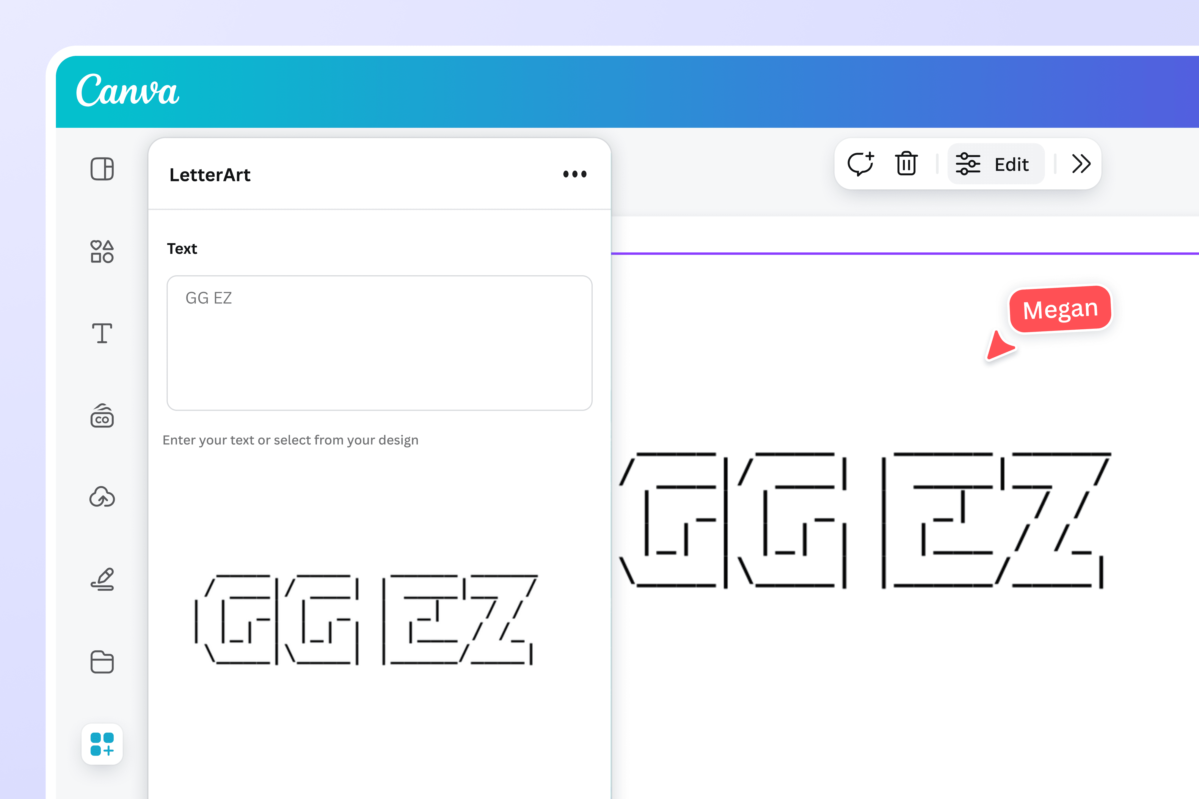 Pasa tu texto a ASCII gratuito y crea arte con Canva