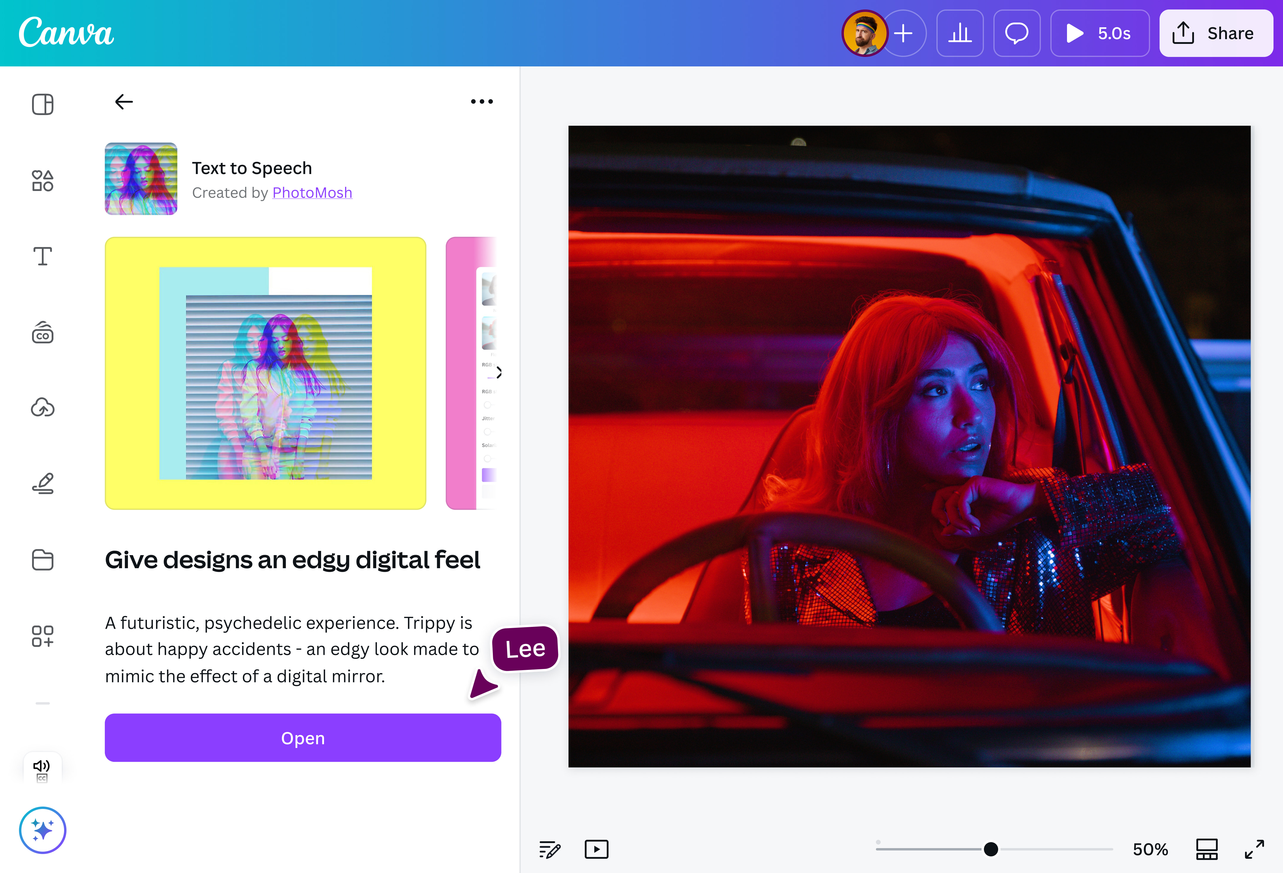 Glitch Efekti: Görsellere online olarak glitch efekti ekleyin | Canva