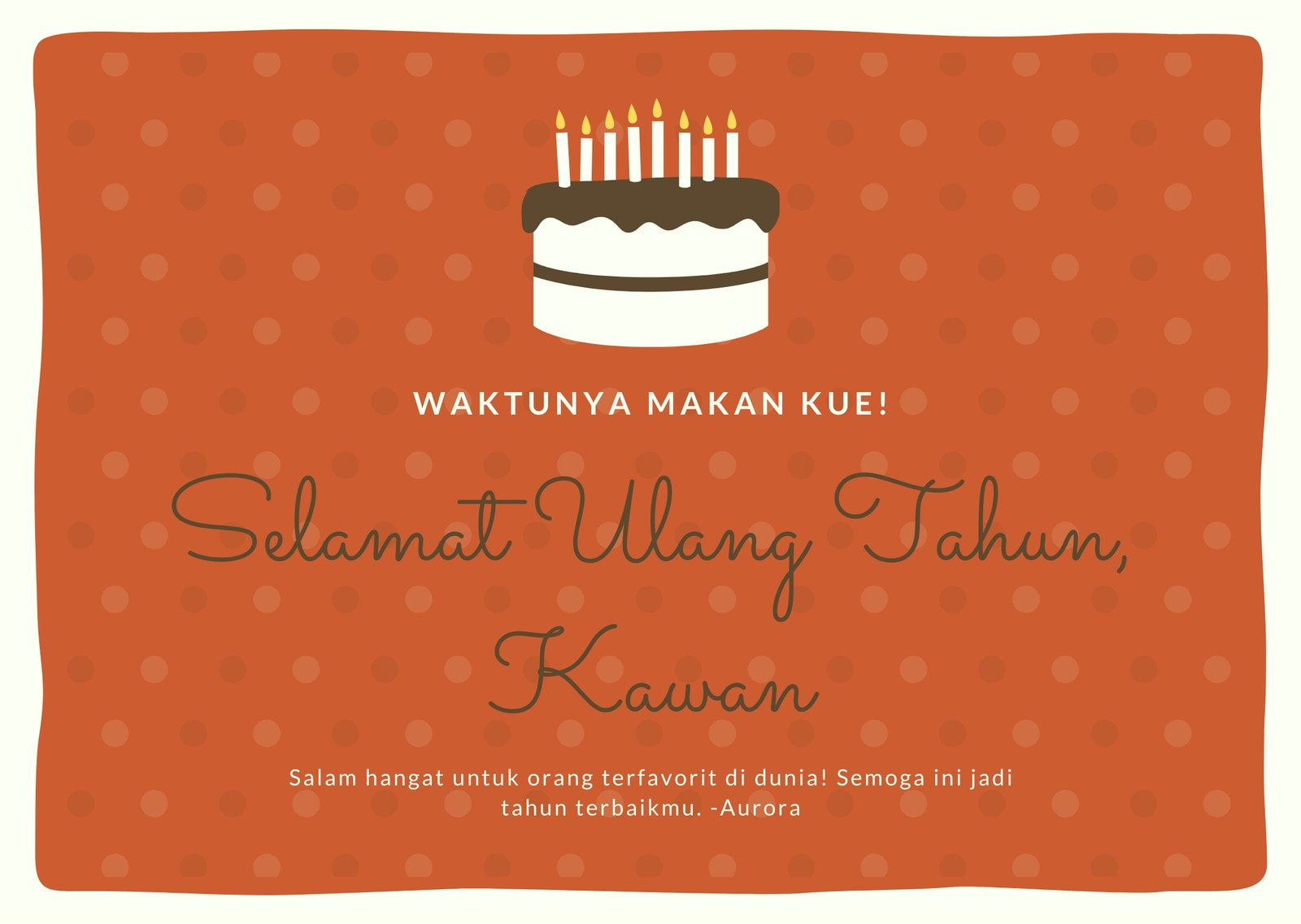 Desain Kartu Ucapan Ulang Tahun Online, Gratis - Canva