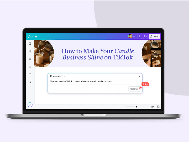 Create beautiful graphics with Canva
