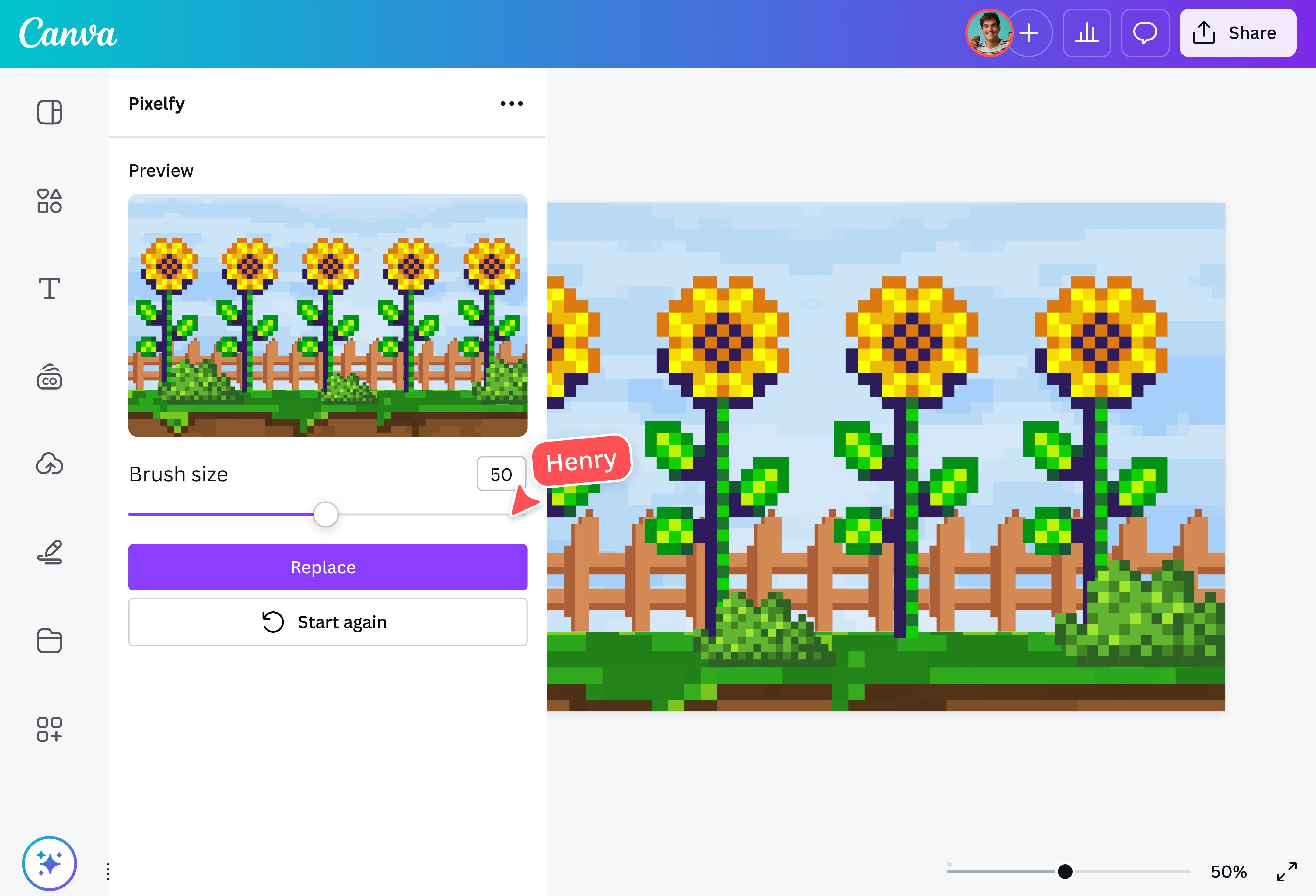 Pixel art online gratis: trasforma le foto in pixel art | Canva
