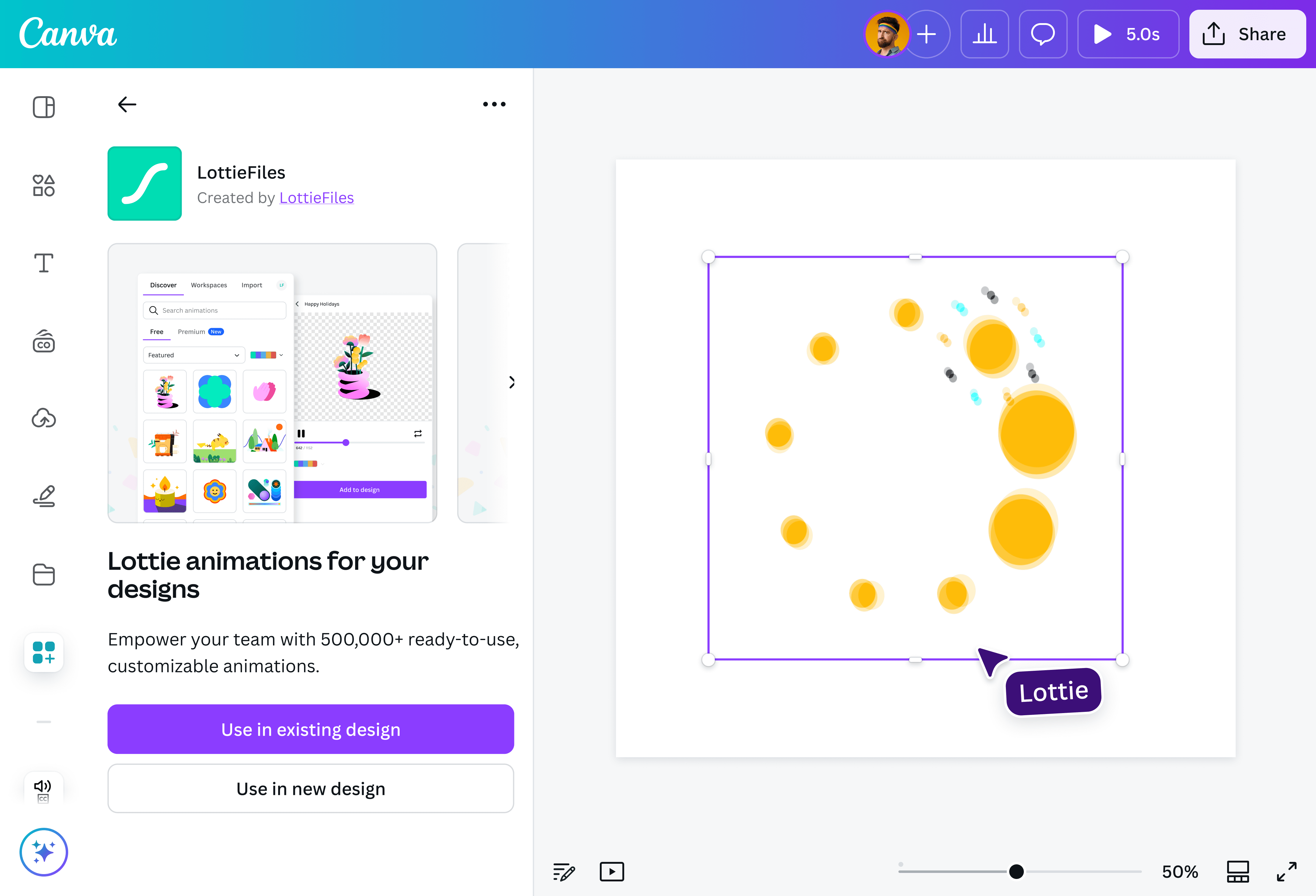 Lottie Animation : créez des animations Lottie sans effort | Canva
