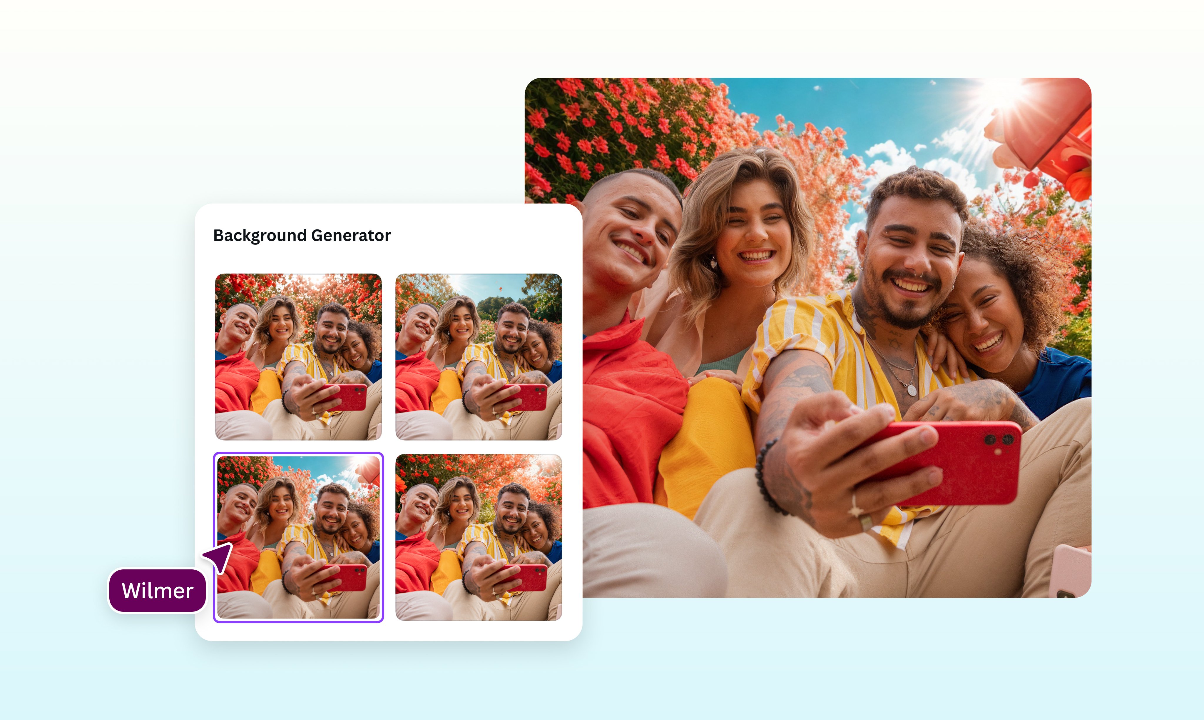 Online photo background change | Canva