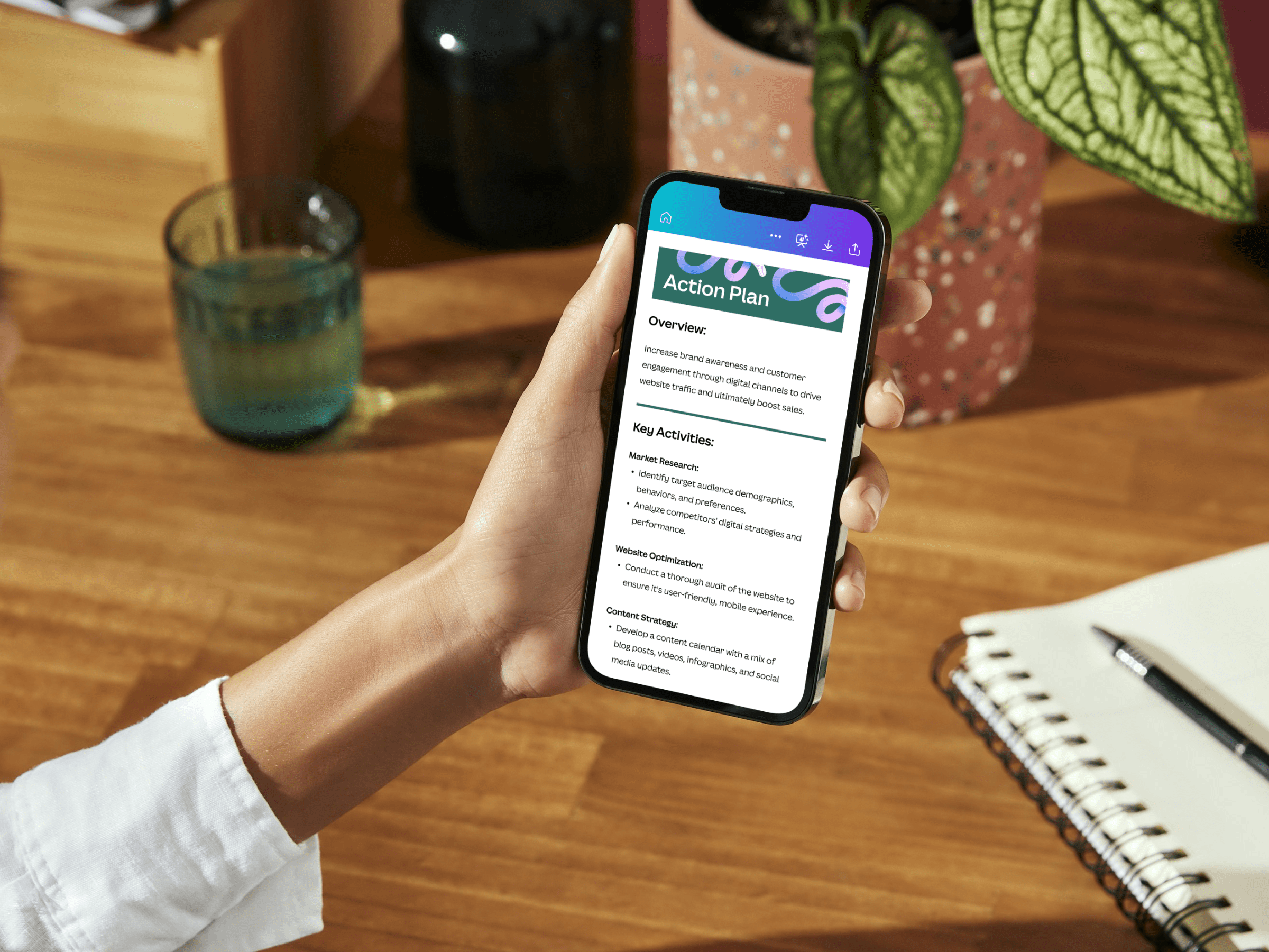 Plano de ação: guia de instruções, modelos e exemplos | Canva